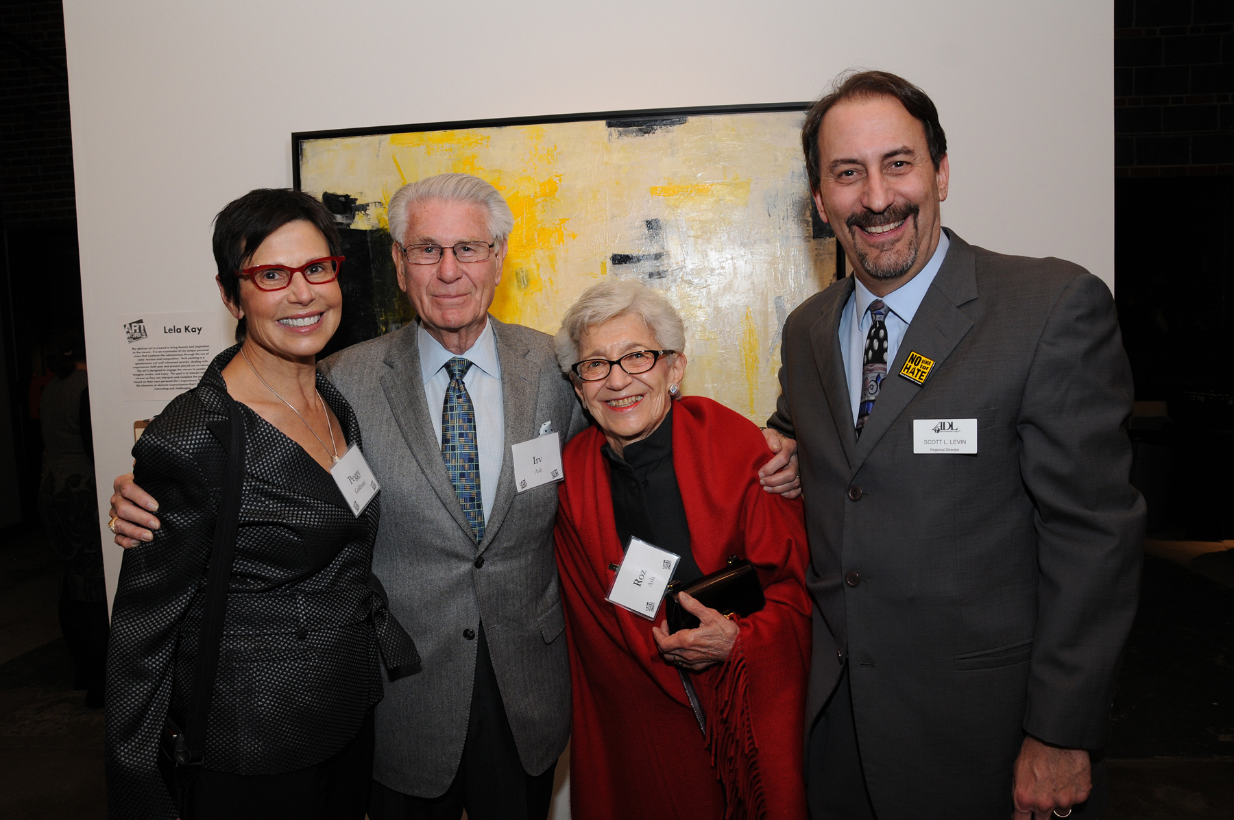 Peggy Goldman ( event co-chair), Irv and Roz Ash, Scott Levin (ADL ...