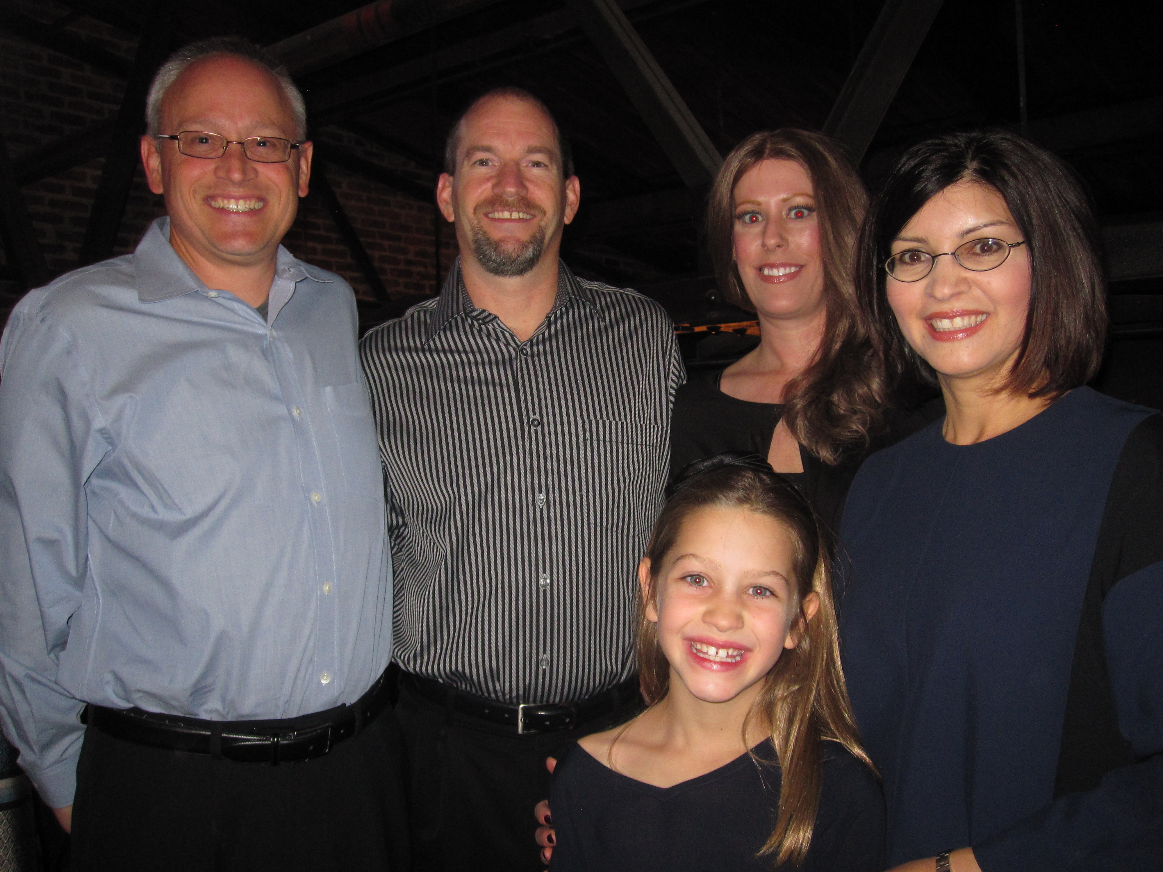 L to R: Danny Ballenger, Michael & Kristin McCollum, Nina Ballenger ...