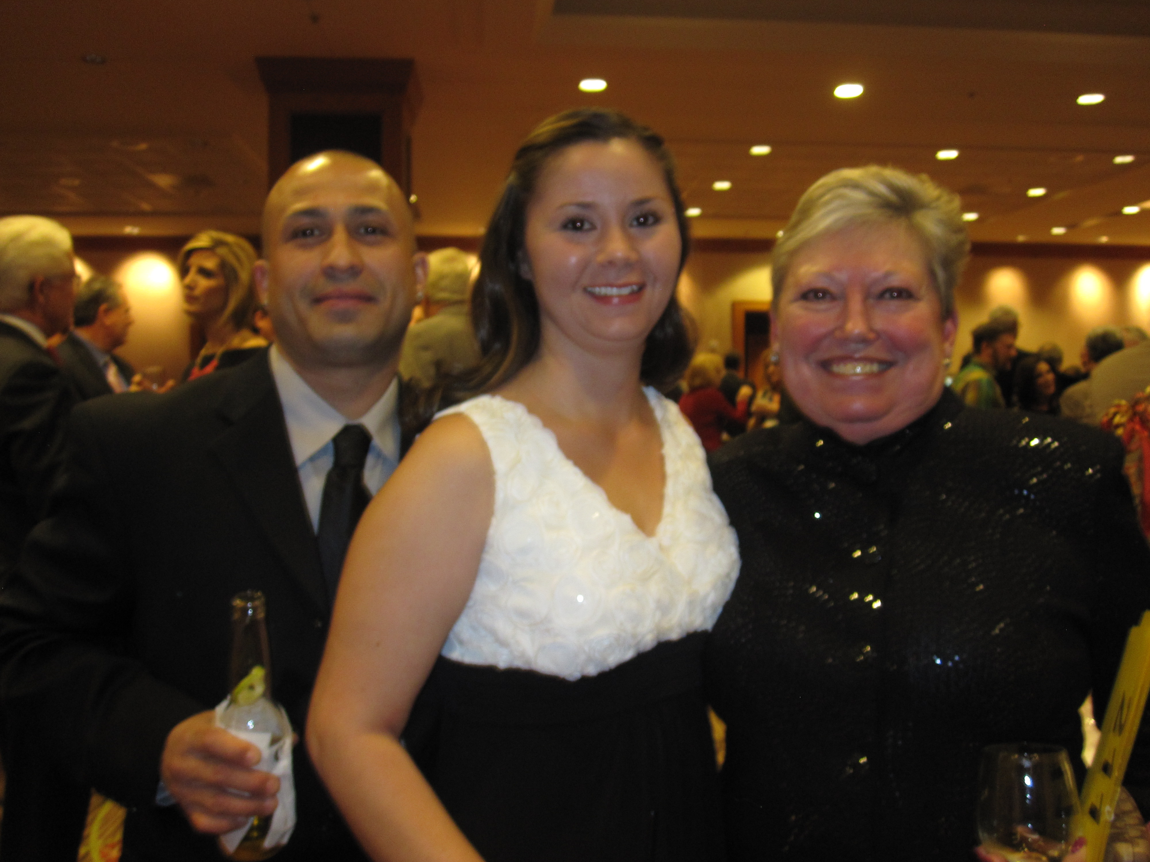 L to R: Lee & Fransisca Mascarenaz, Debbie Dennis