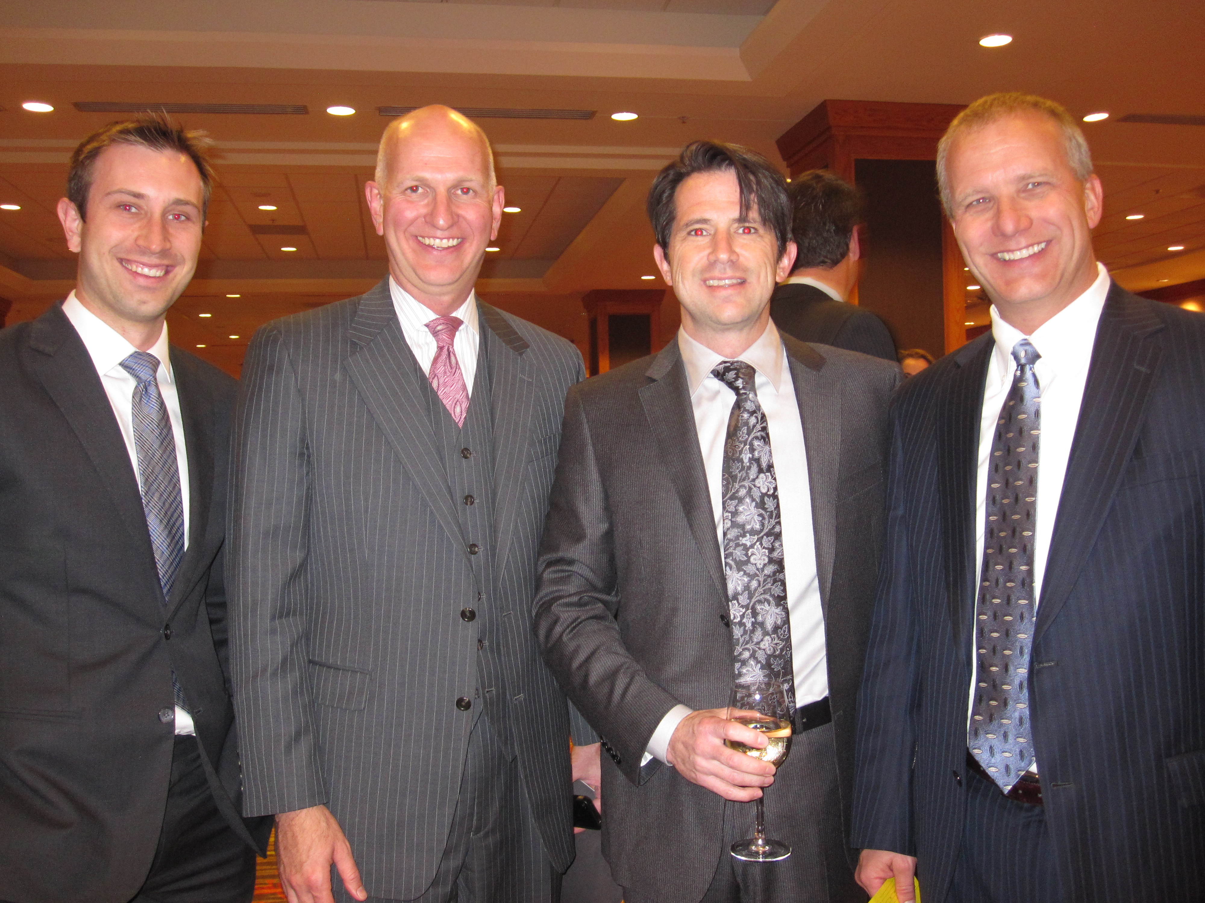 L to R: Chad Miller, Randy Haffer, Dr. Van Sickle, Dan Enderson