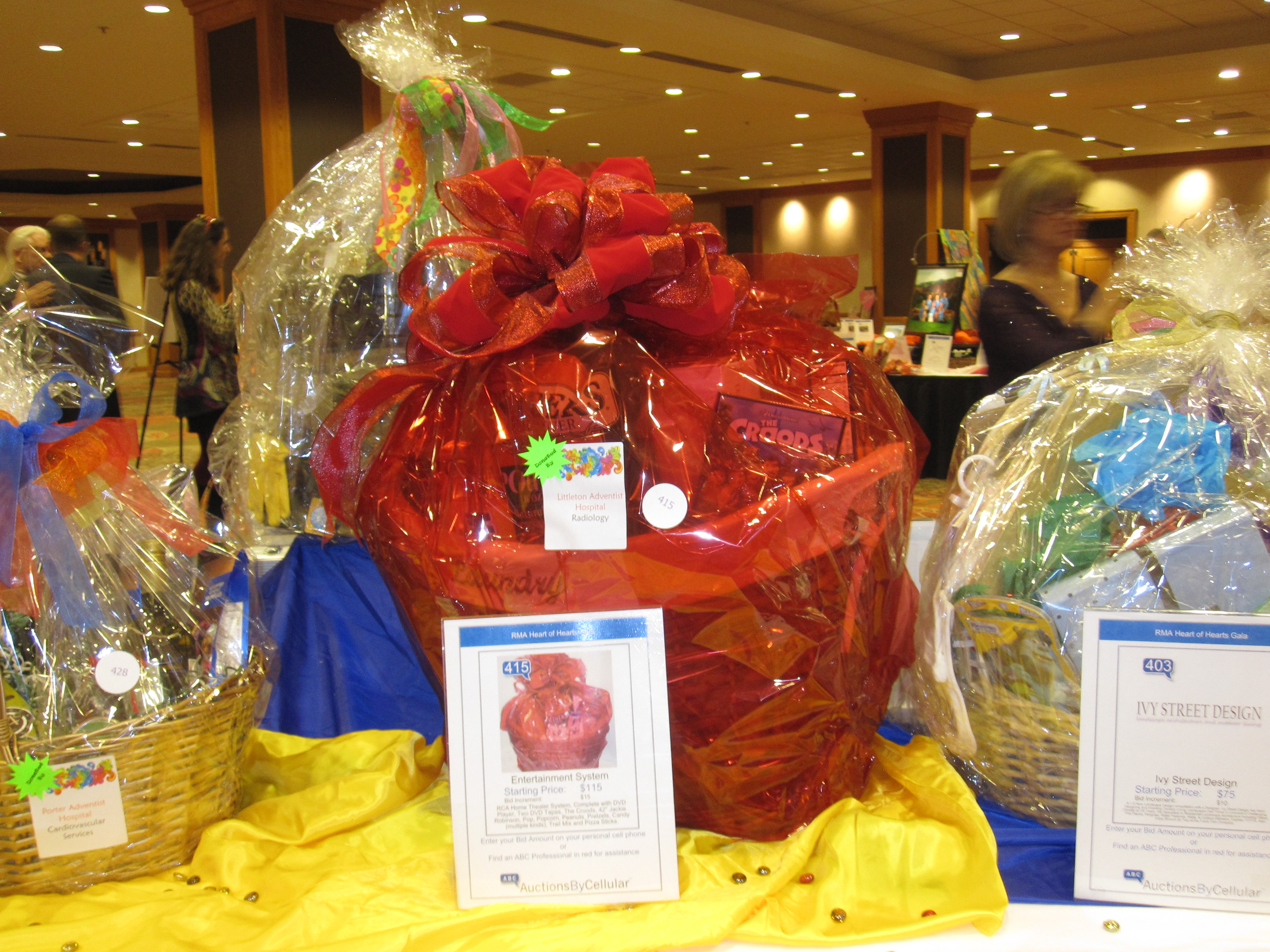 One of the biggest silent auction baskets ever