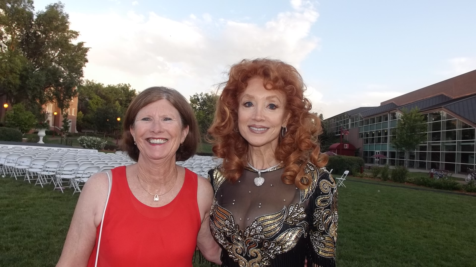 Mary McNicholas at the Fine Arts Deb Ball with Judi Wolf