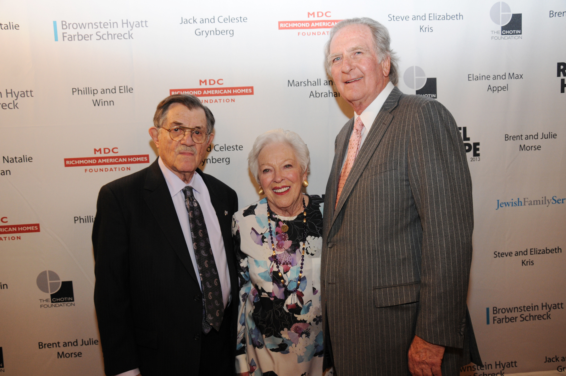 Stan and Louan Kamlet with Norman Brownstein, award recipient