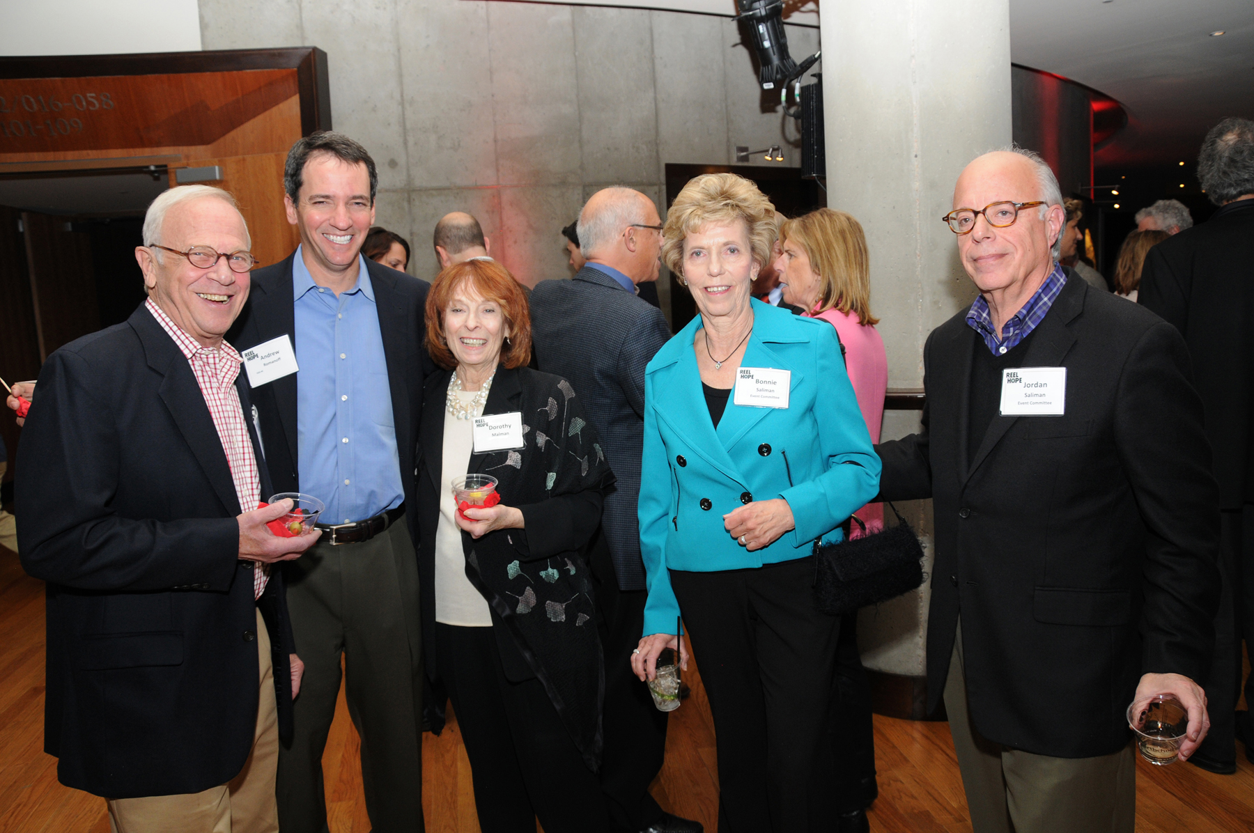 Art Malman, Andrew Romanoff, Dorothy Malman, Bonnie and Jordan Saliman