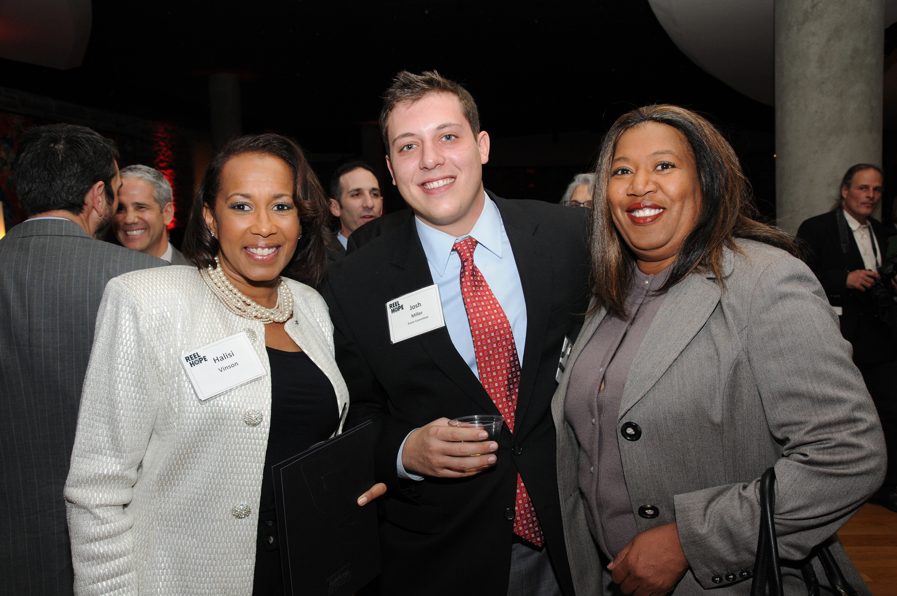 Halisi Vinson, Josh Miller, and a friend