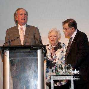 Norman Brownstein, award recipient and his parents Louan and Stan Kamlet