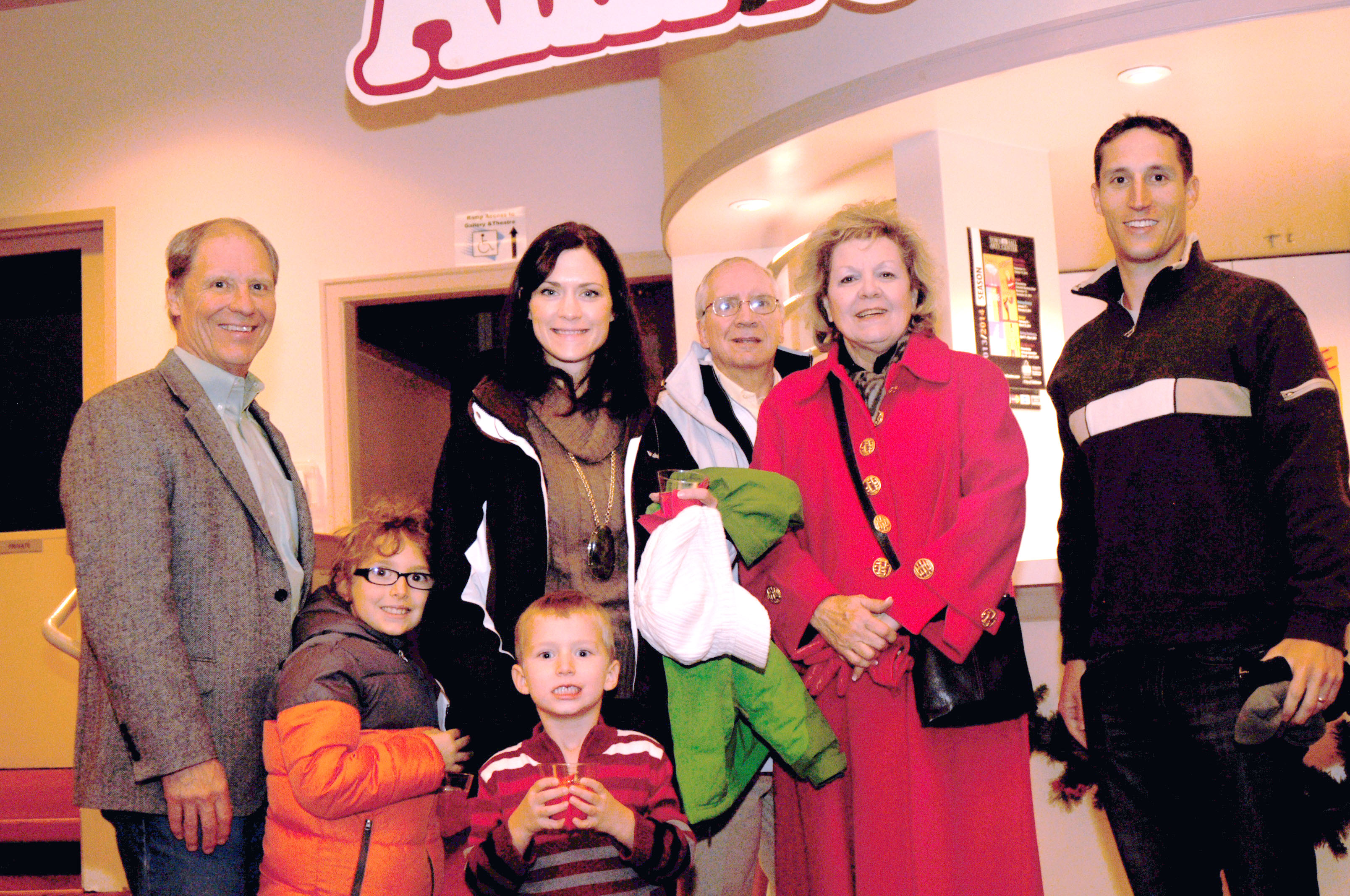 Jeff and Amanda Jones, Lary and Bev Luichini and Ned Jones with kids