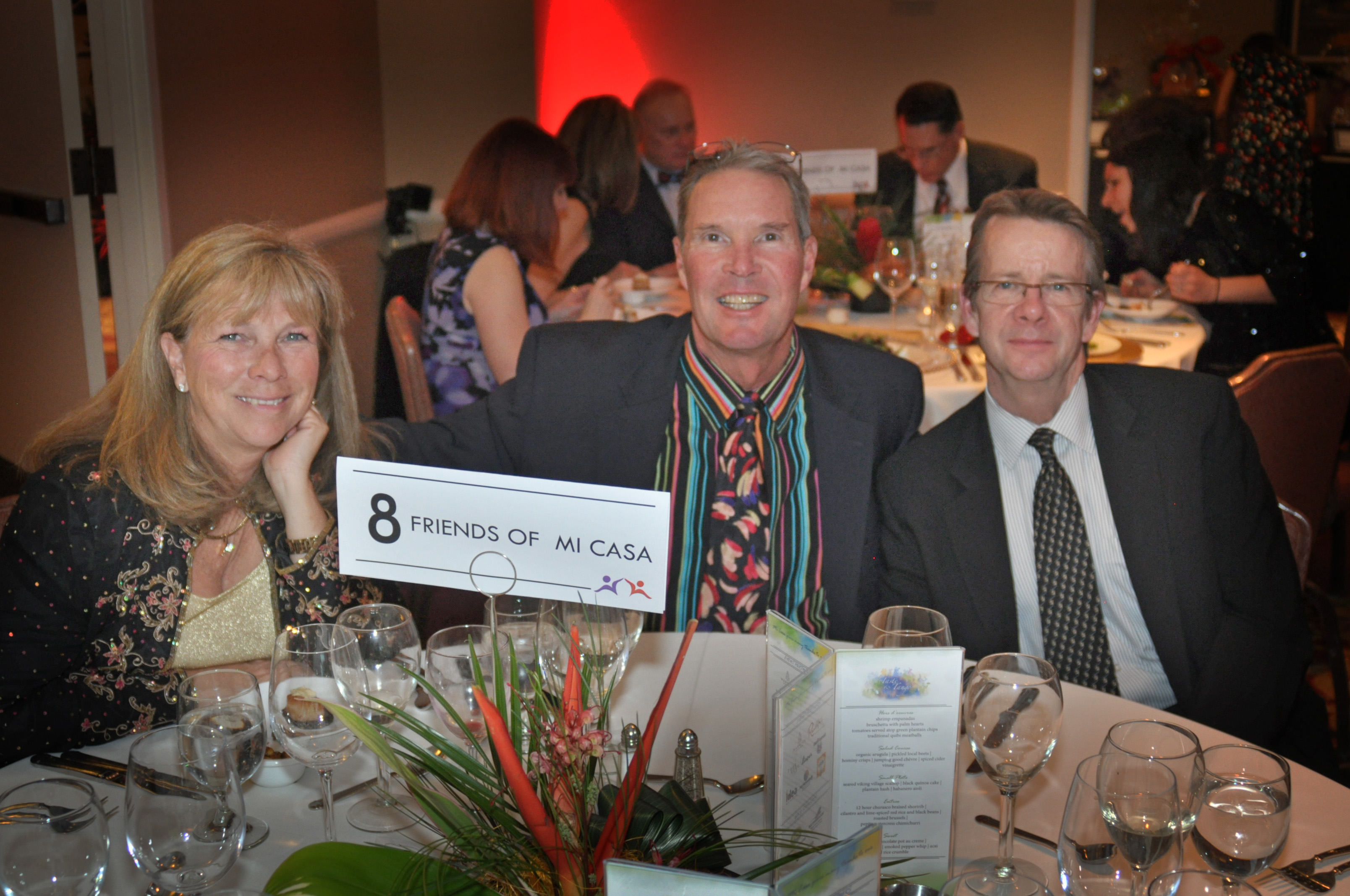 Caroline and John Avey with Michael Hiller