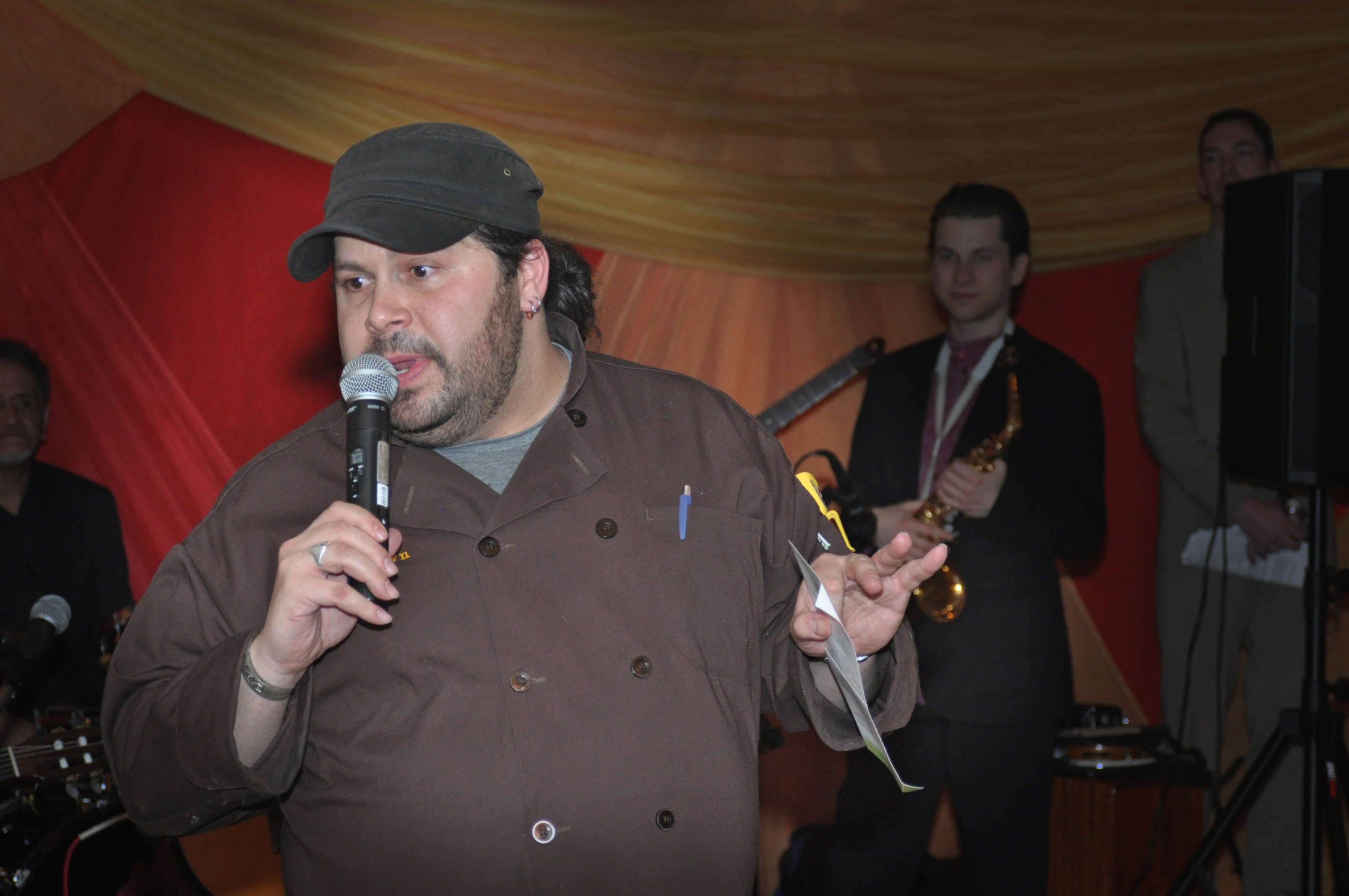 Chef Daniel Asher describes his creations