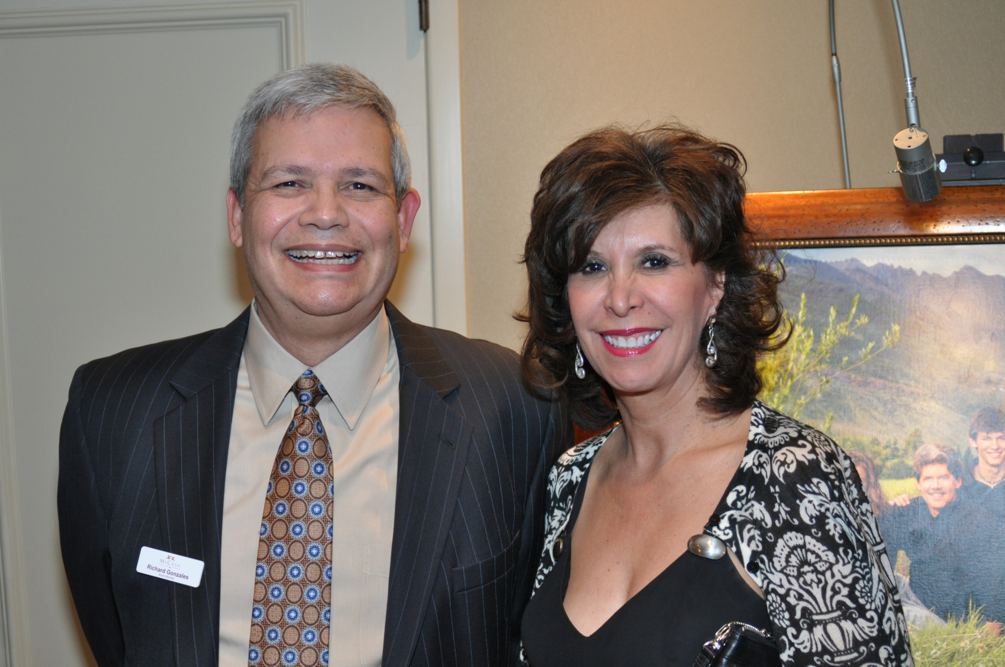 Mi Casa Vice President Richard Gonzales and Robin Medina