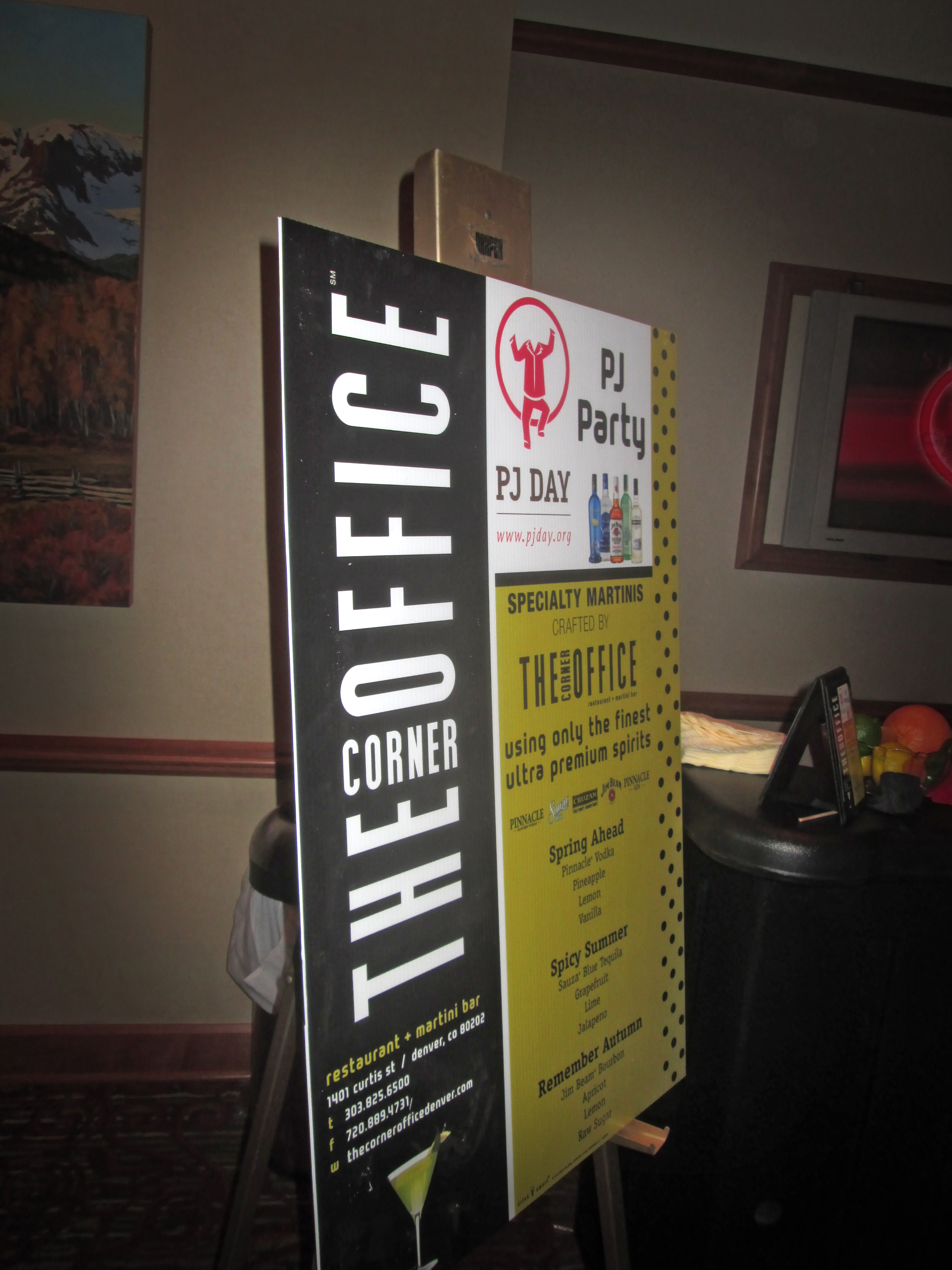 Corner Office Restaurant provided specialty foods