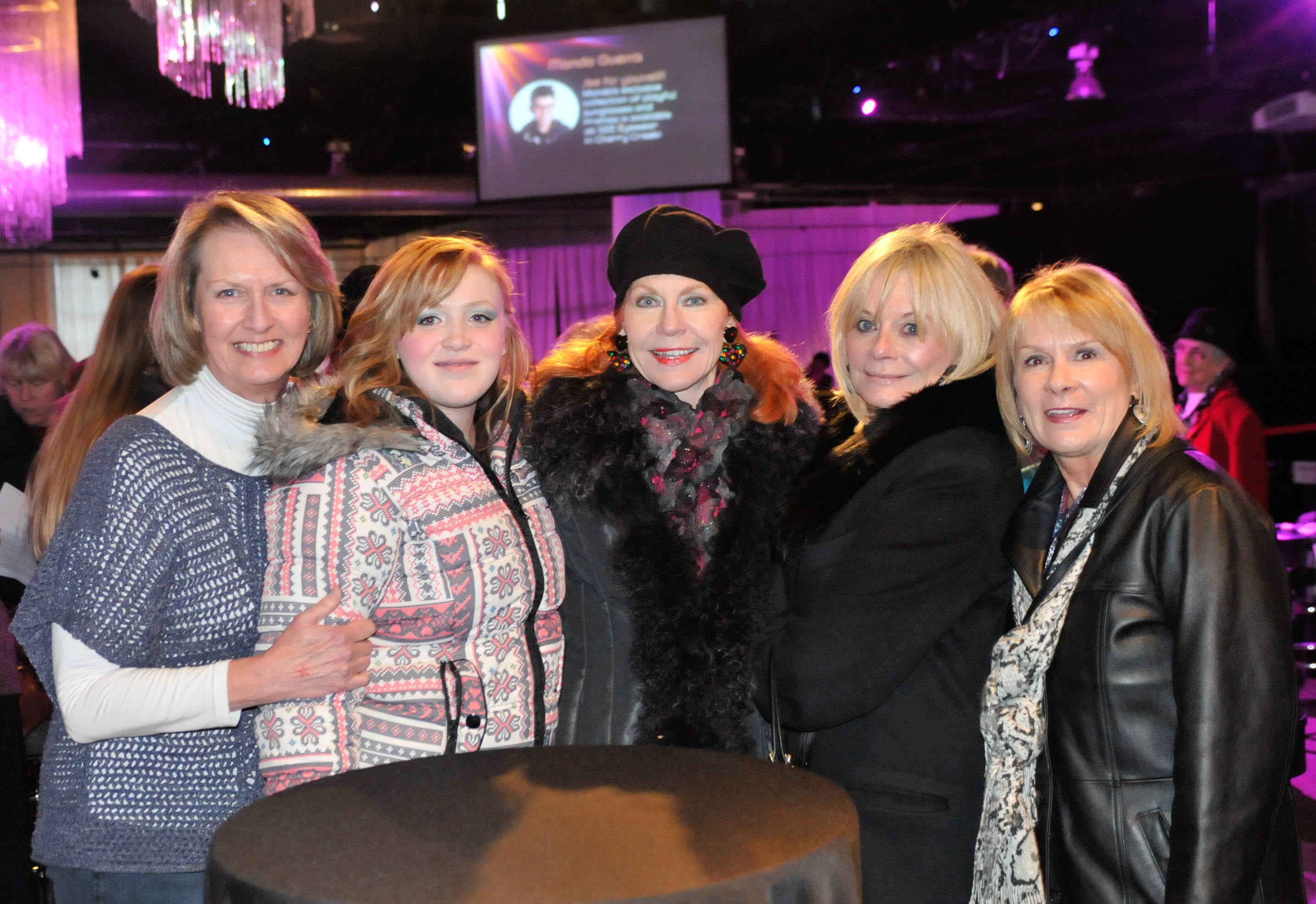 Cheryl Rapp, left, Marissa Miknevichius, Donna Chrysler, Helen French ...
