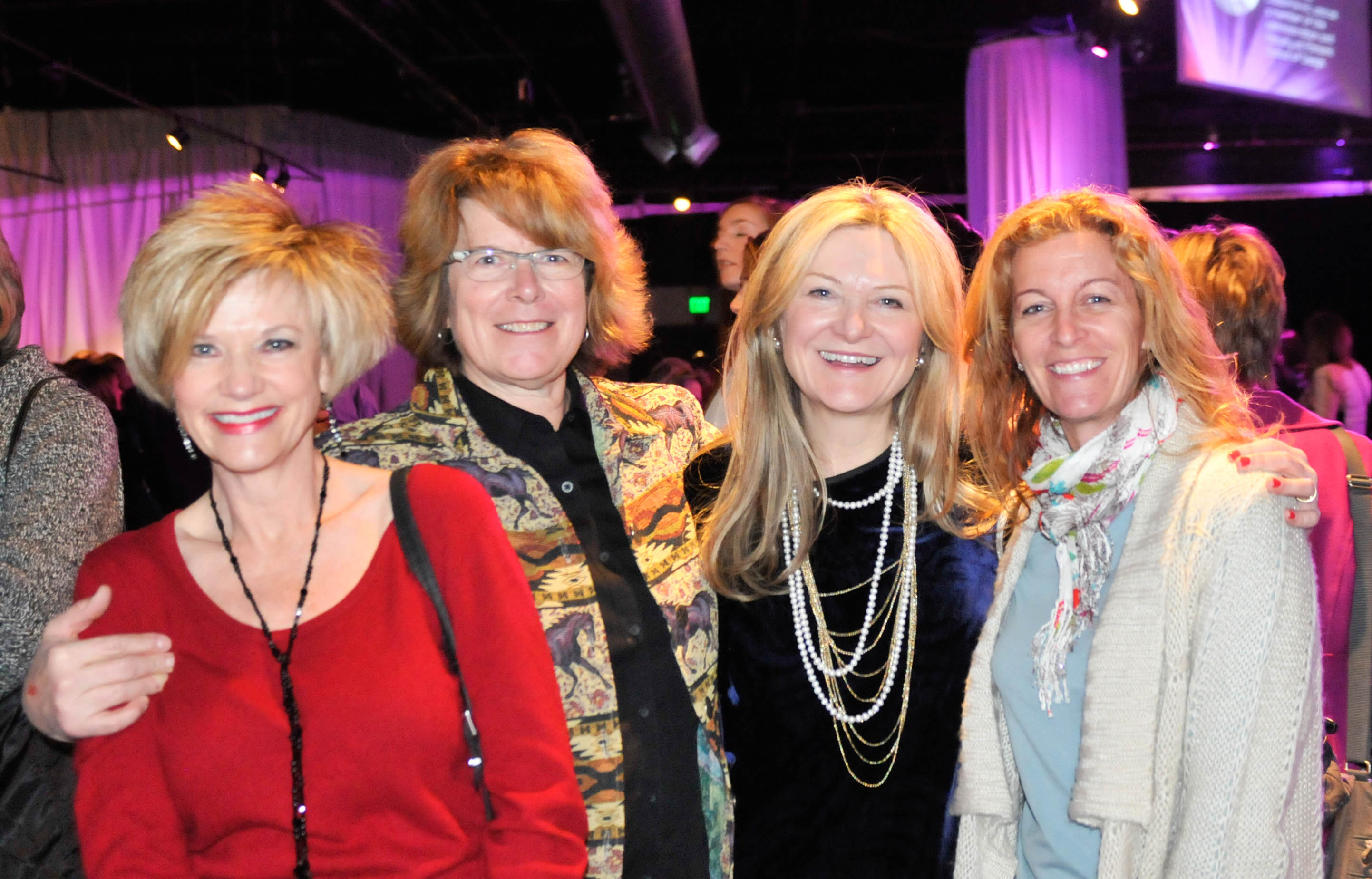 Laura Fincken, left, Vicki Abass, Jan Troha and Dot Colagiovanni