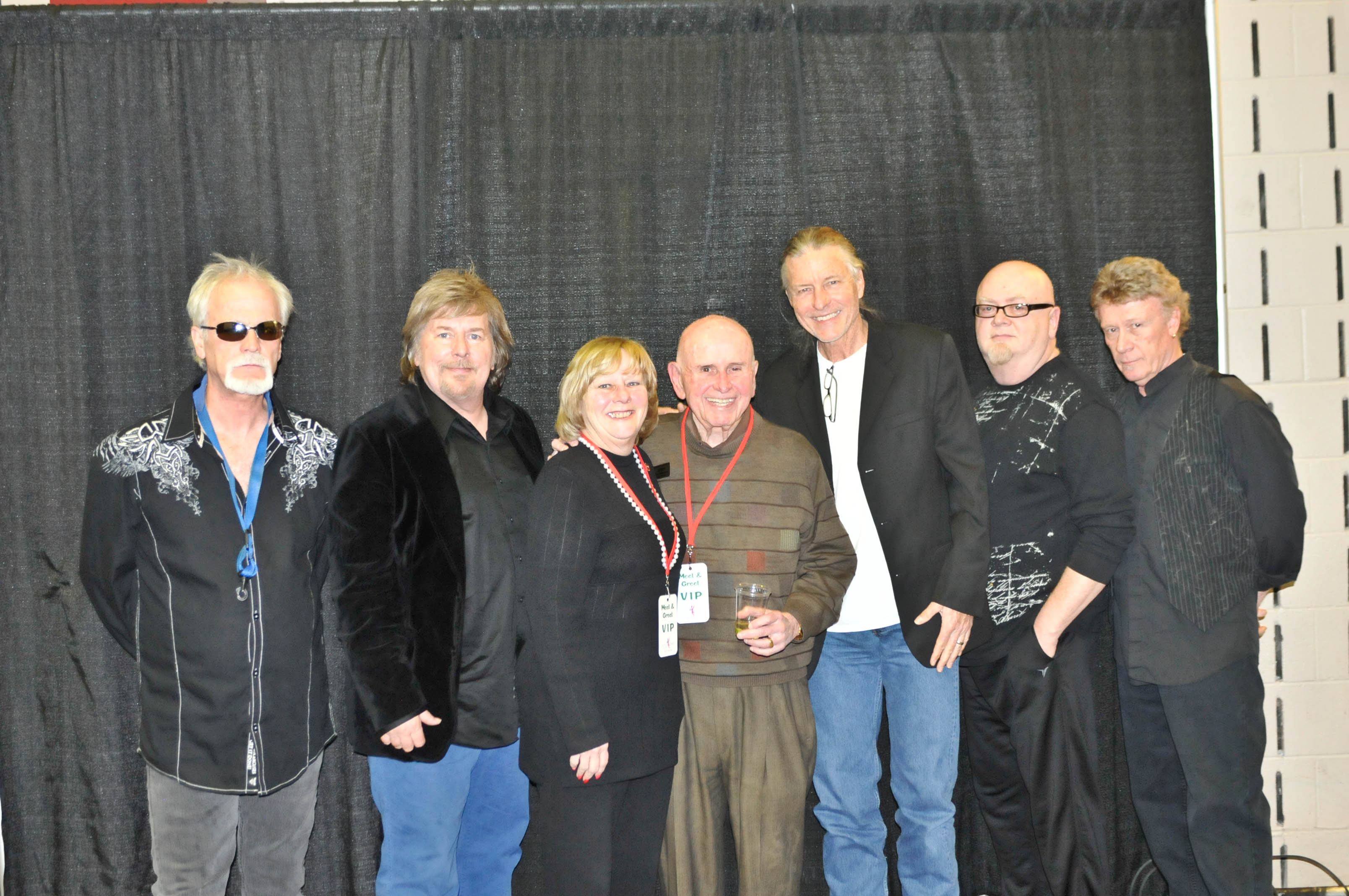 Firefall members pose with Jerry and Jan Selinfreud