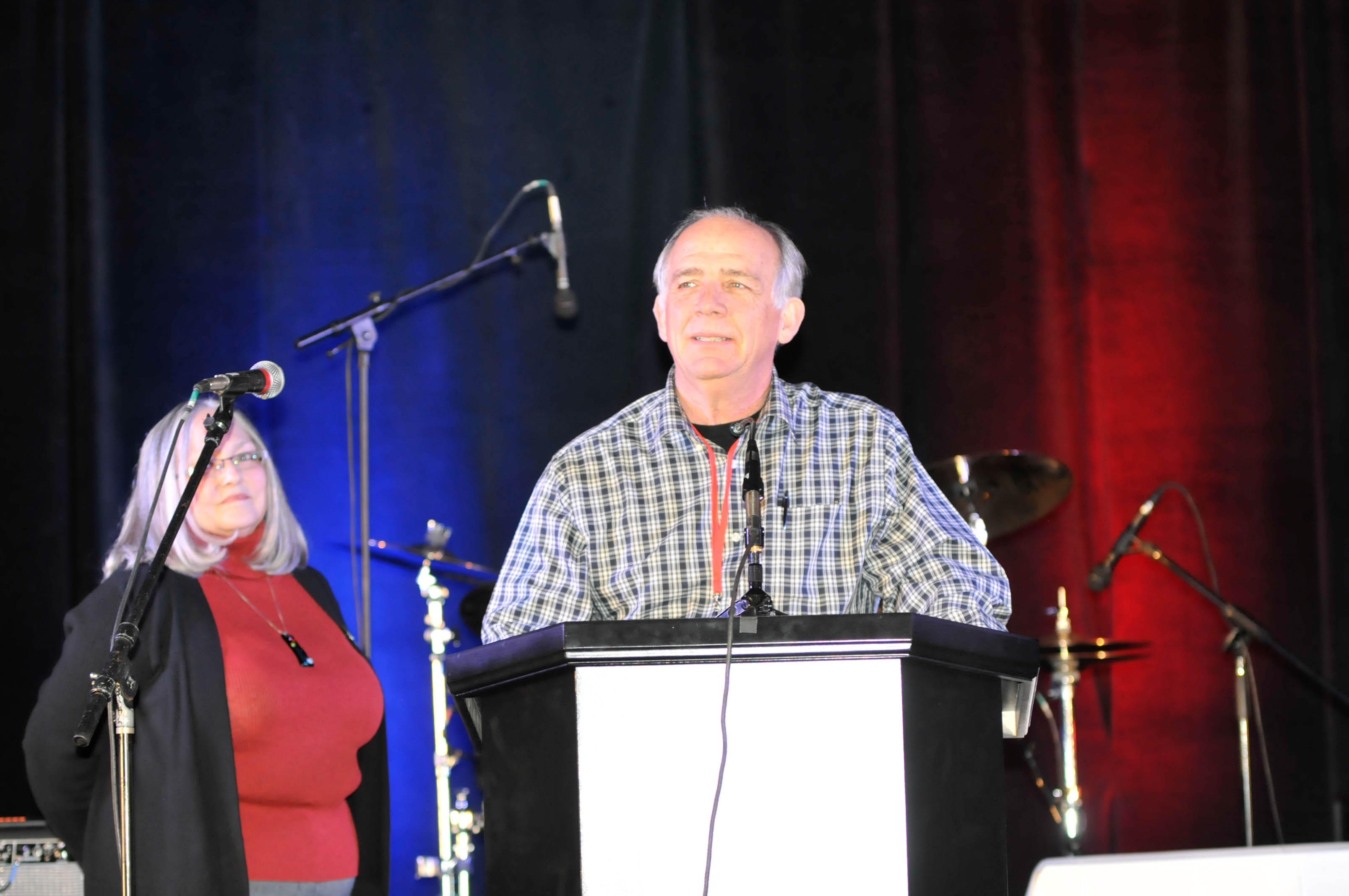 Pastor Russ Kane says a few words