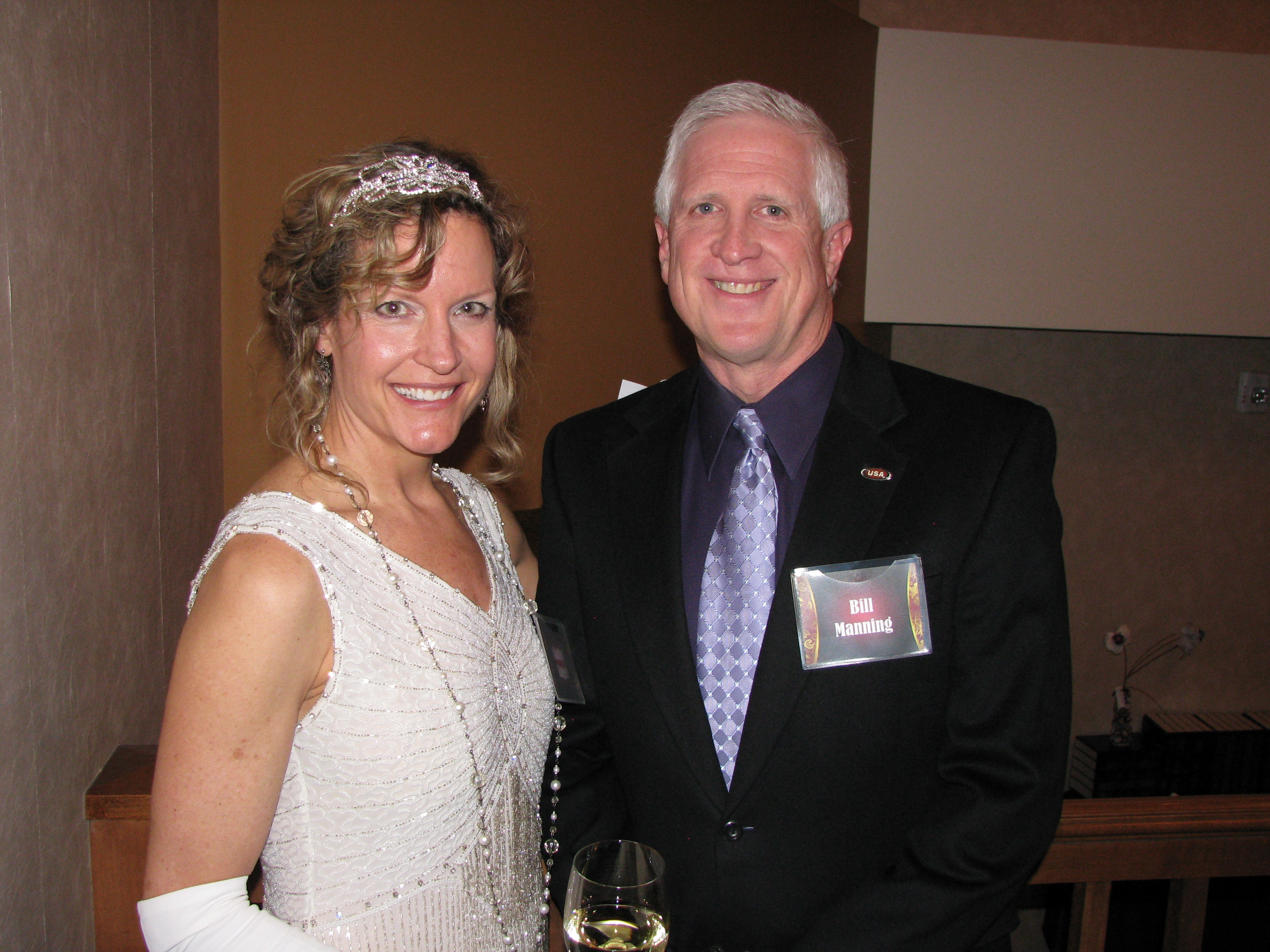 A gorgeous Kathy Engel and Bill Manning take time for a photo