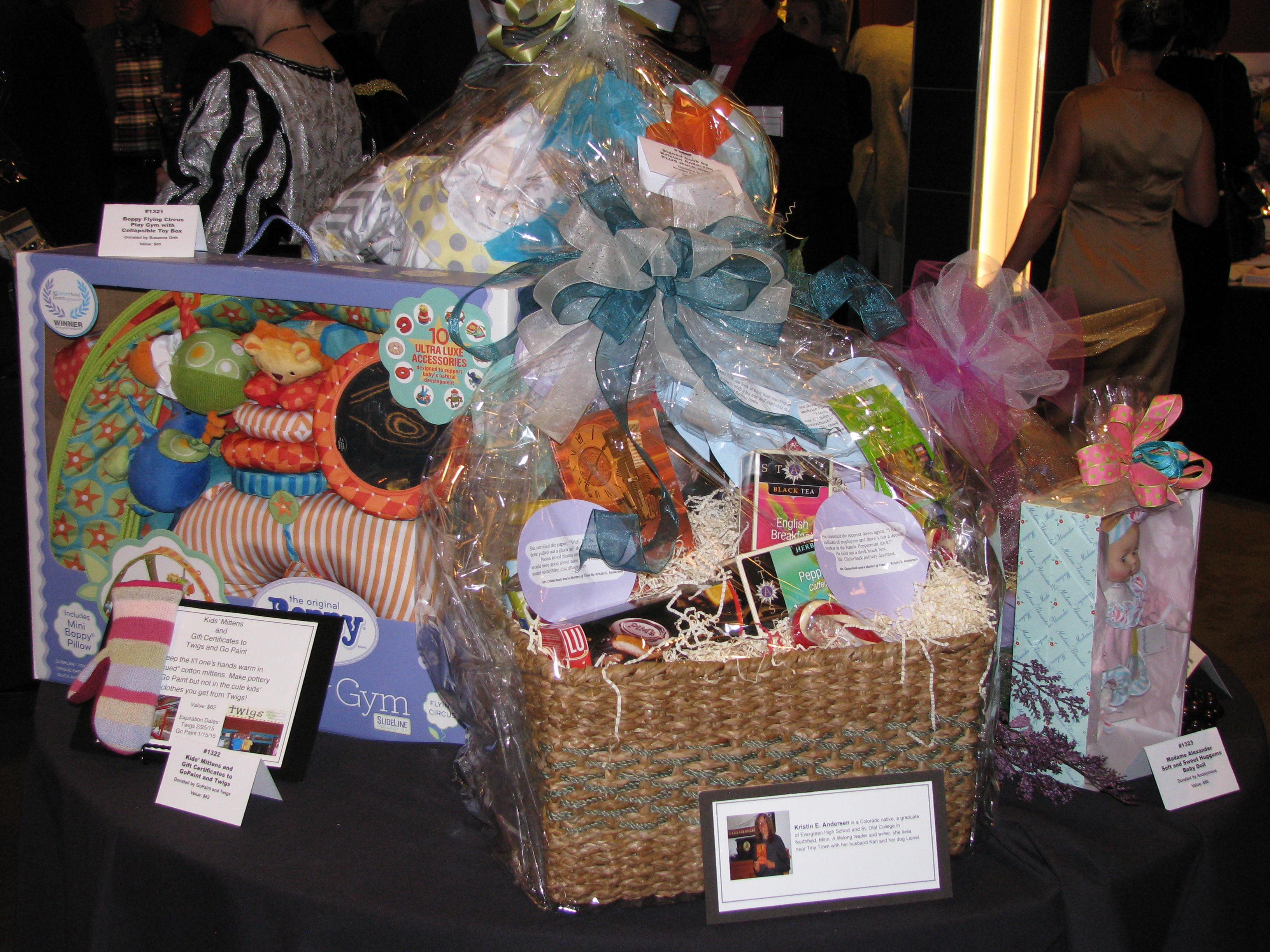 One of the many, many silent auction tables