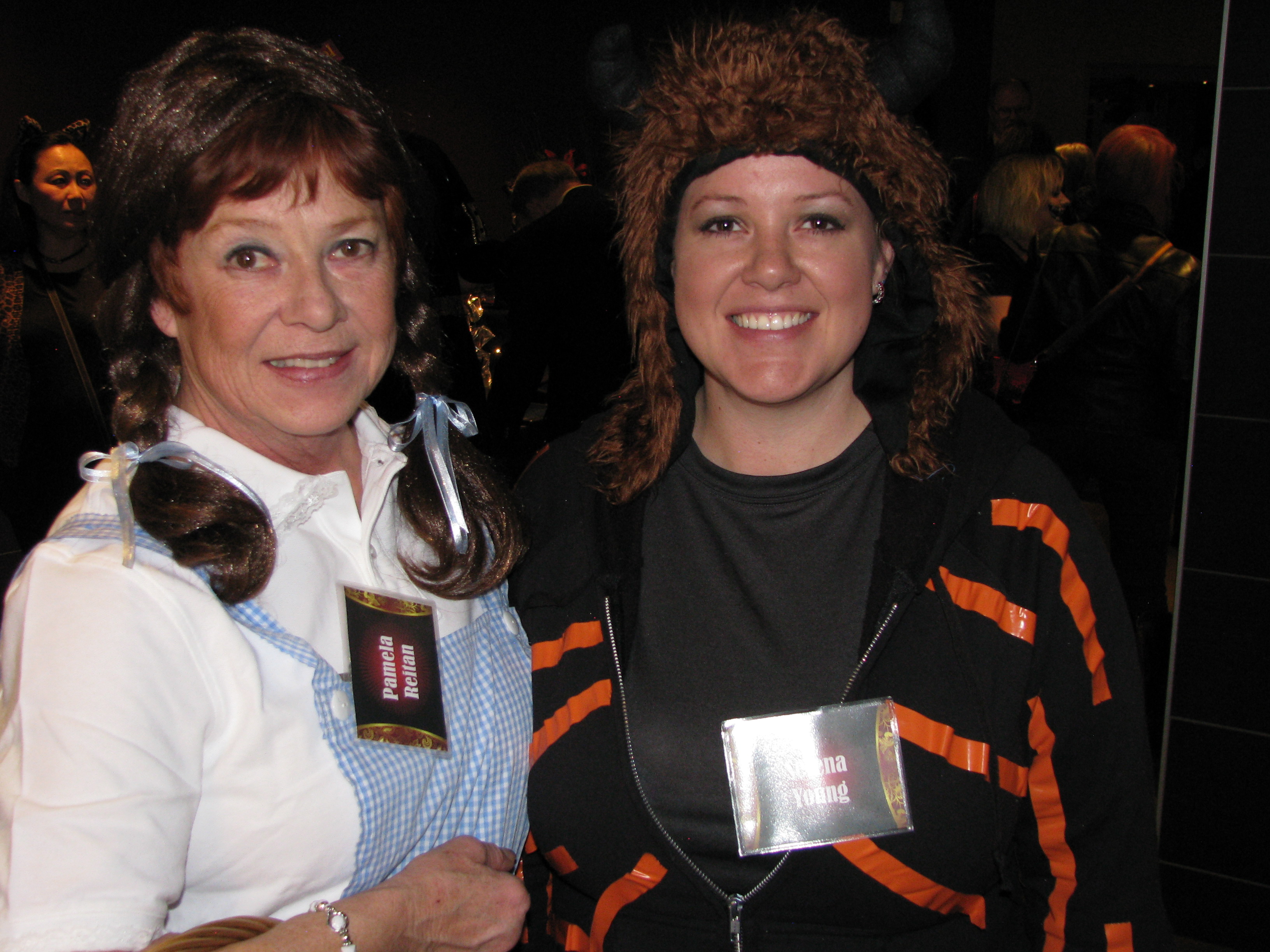 Mother-daughter costume team: Pamela Reitan and Serena Young