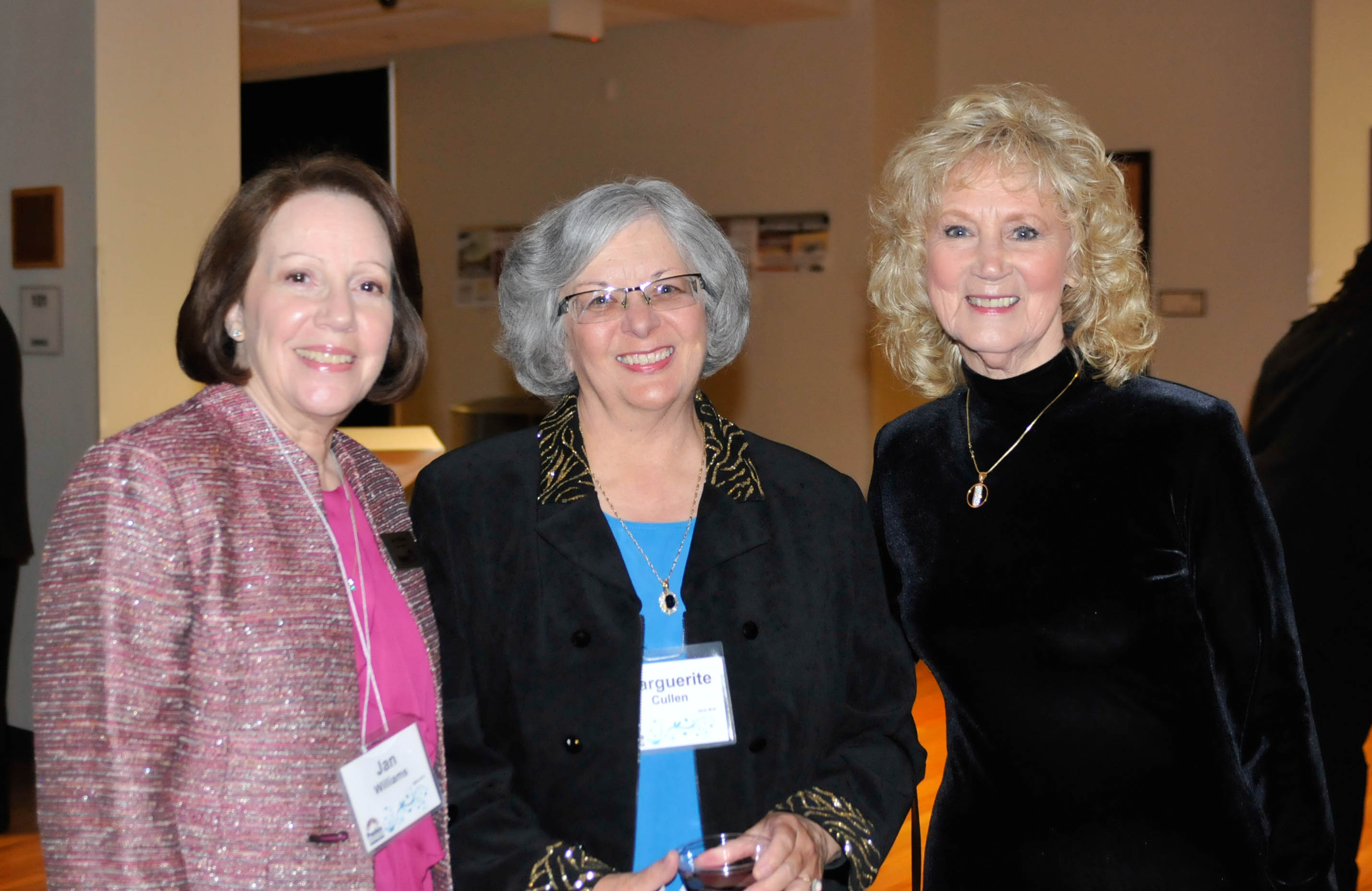 Jan Williams (board), left, Marguerite Cullen and Wynona Sullivan (board)