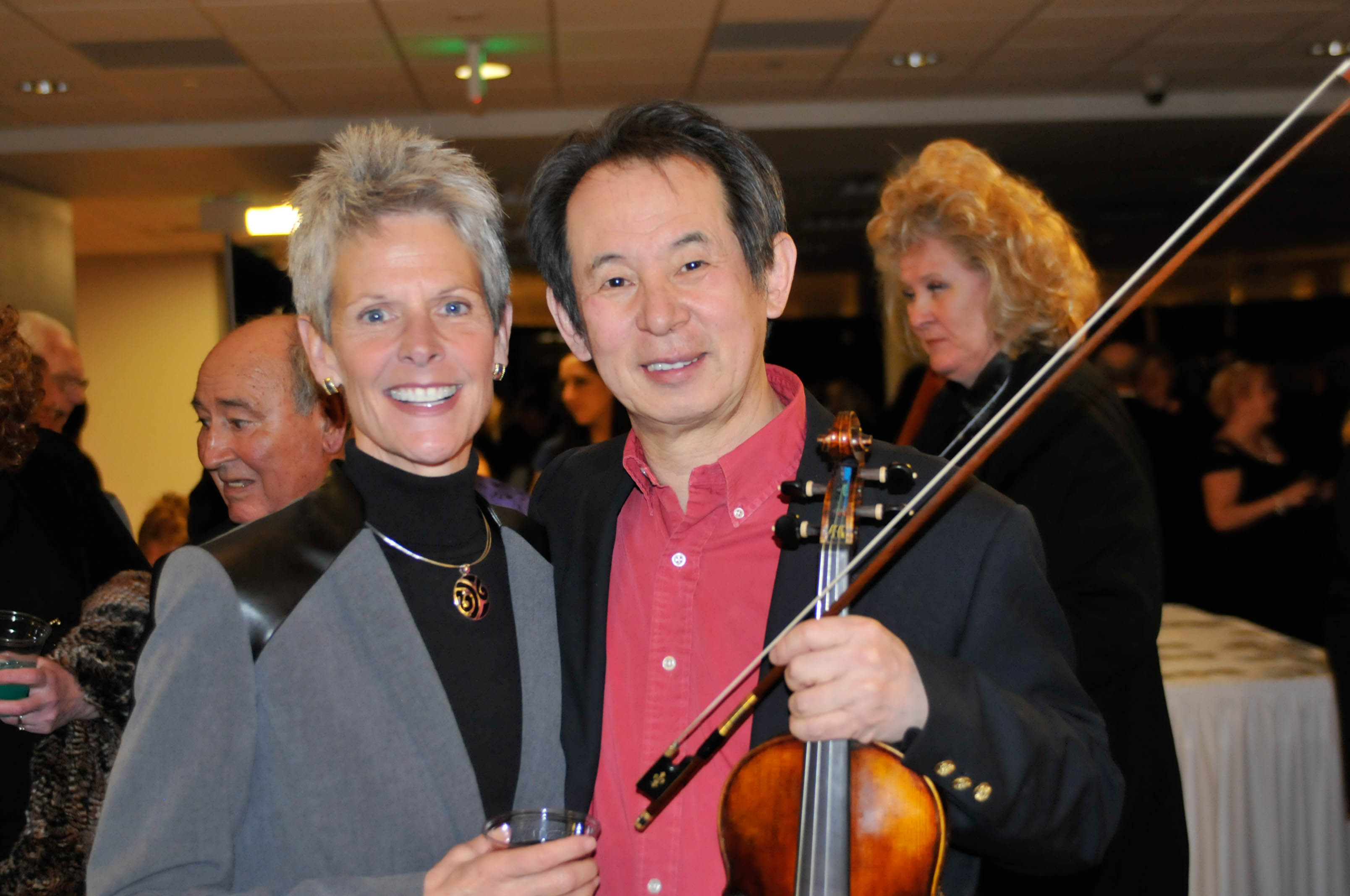 Jennifer Mullen and Jacob Chi, music director, Pueblo Symphony