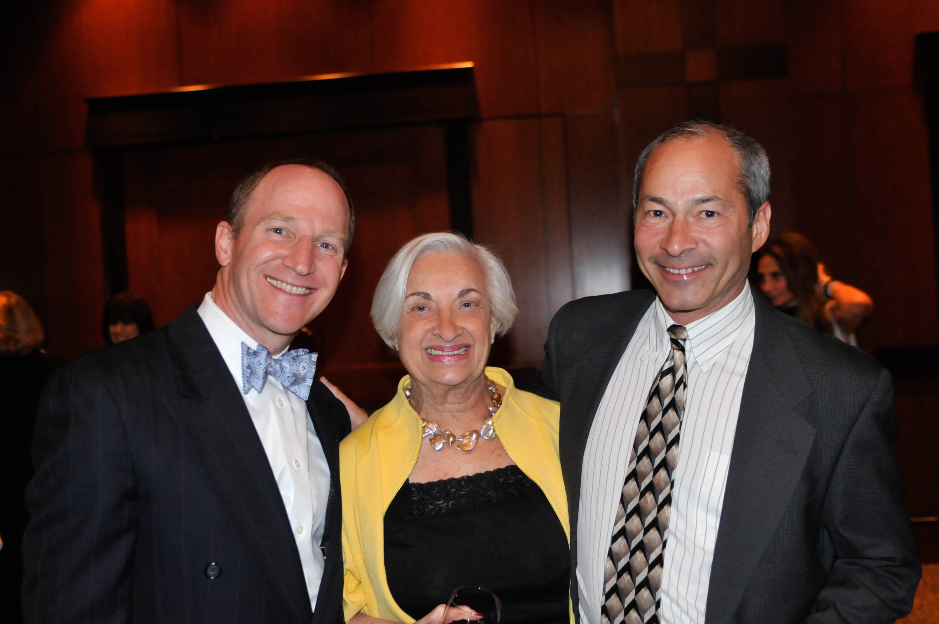 David Kaufman, left, with cousins David and Marcia Naiman