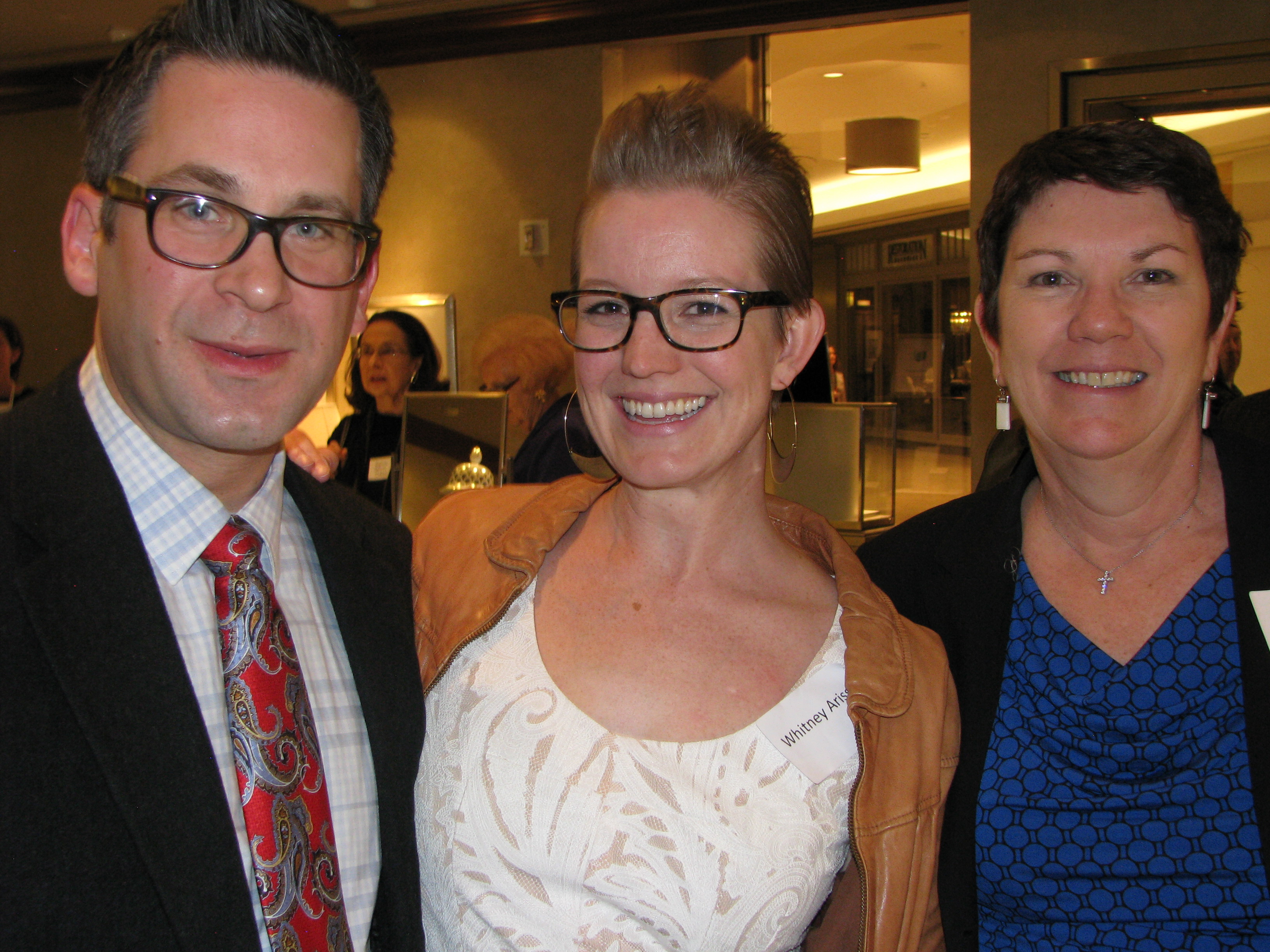 Dr. Obe Ariss, left, along with Whitney Ariss and Joanne