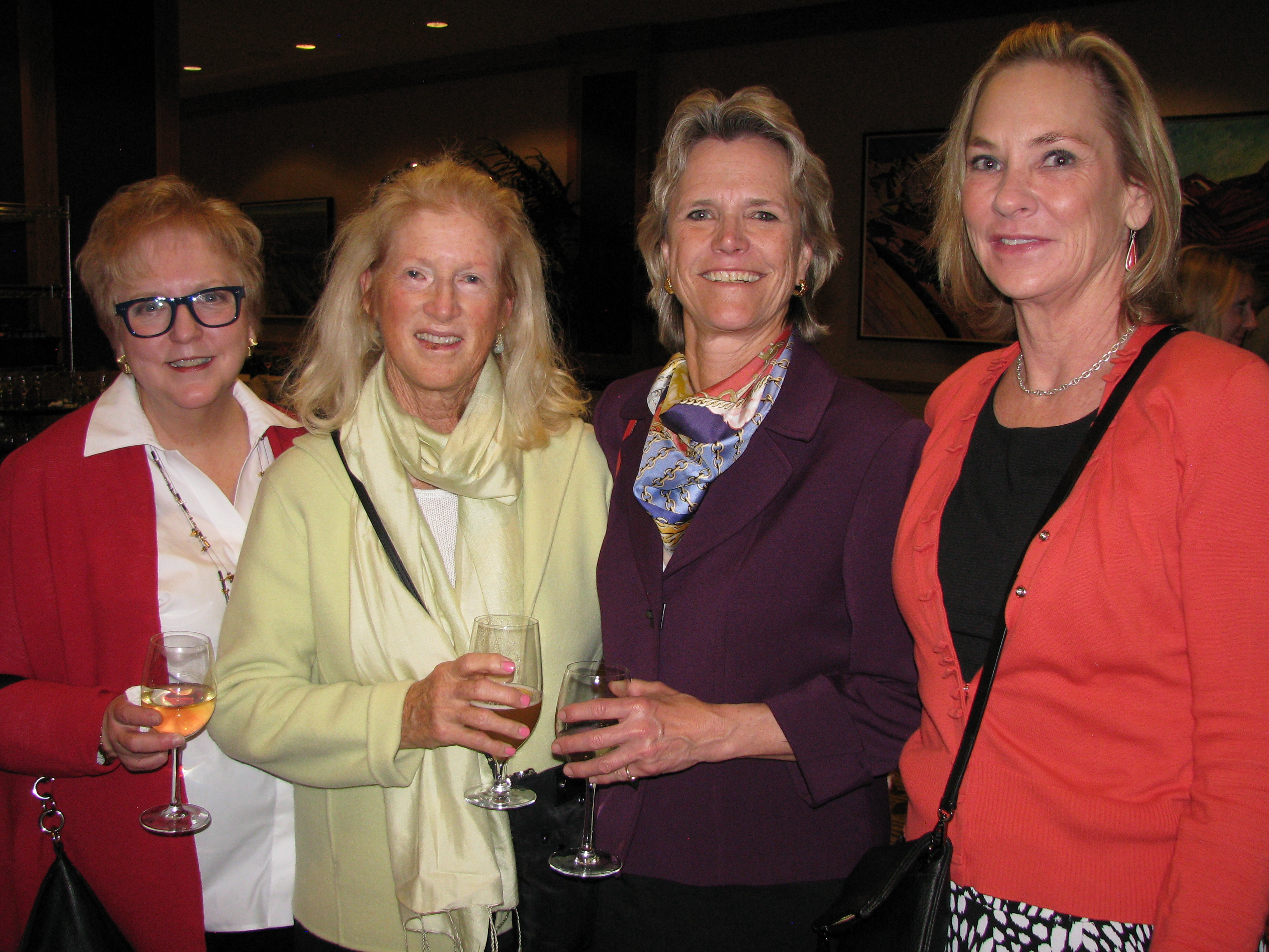 Good friends together: Carol Hayes, left, Bindy Nields, Mary Spaulding ...