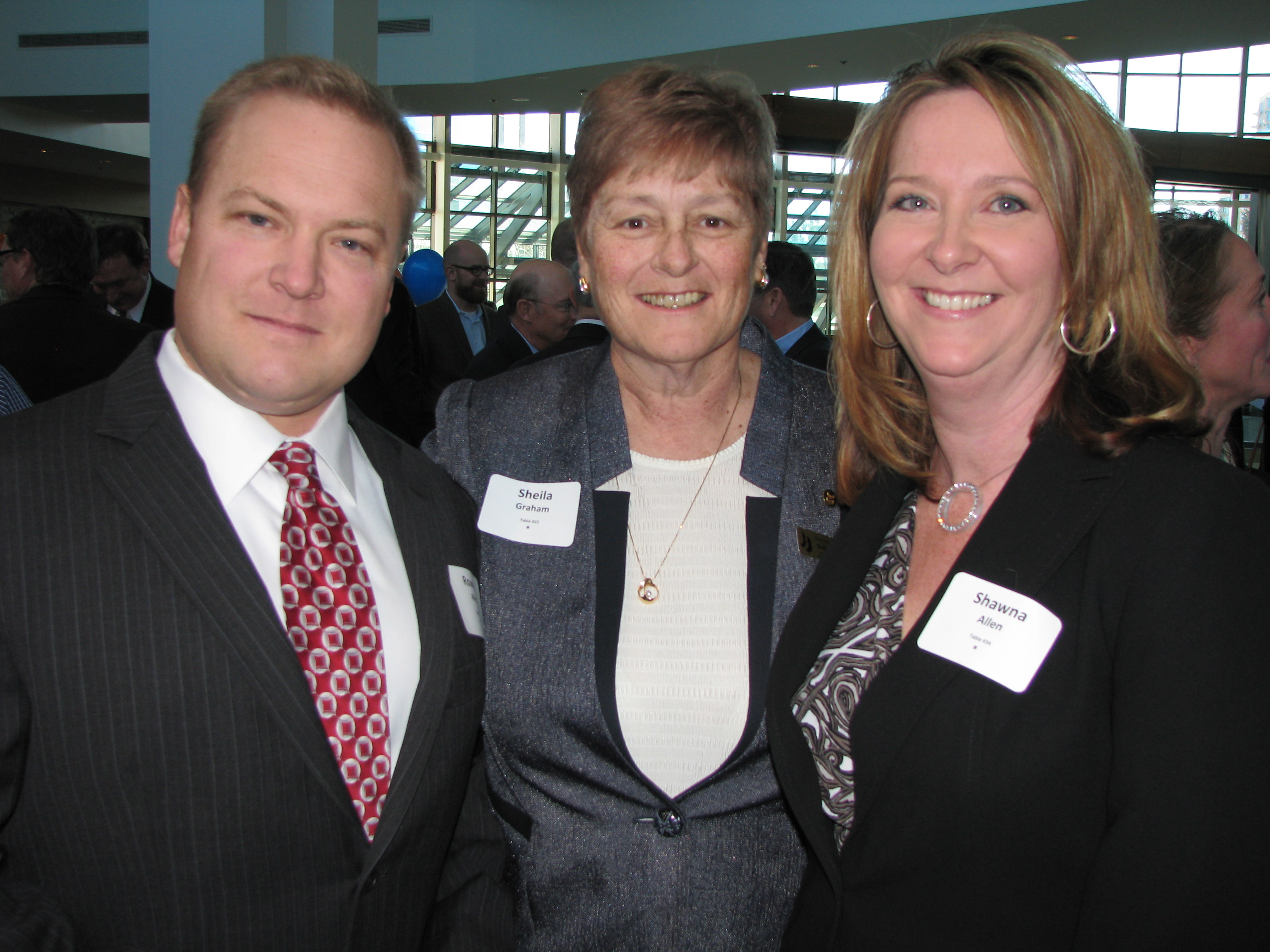 Rowan Allen, left, with Shelia Graham and Shawna Allen