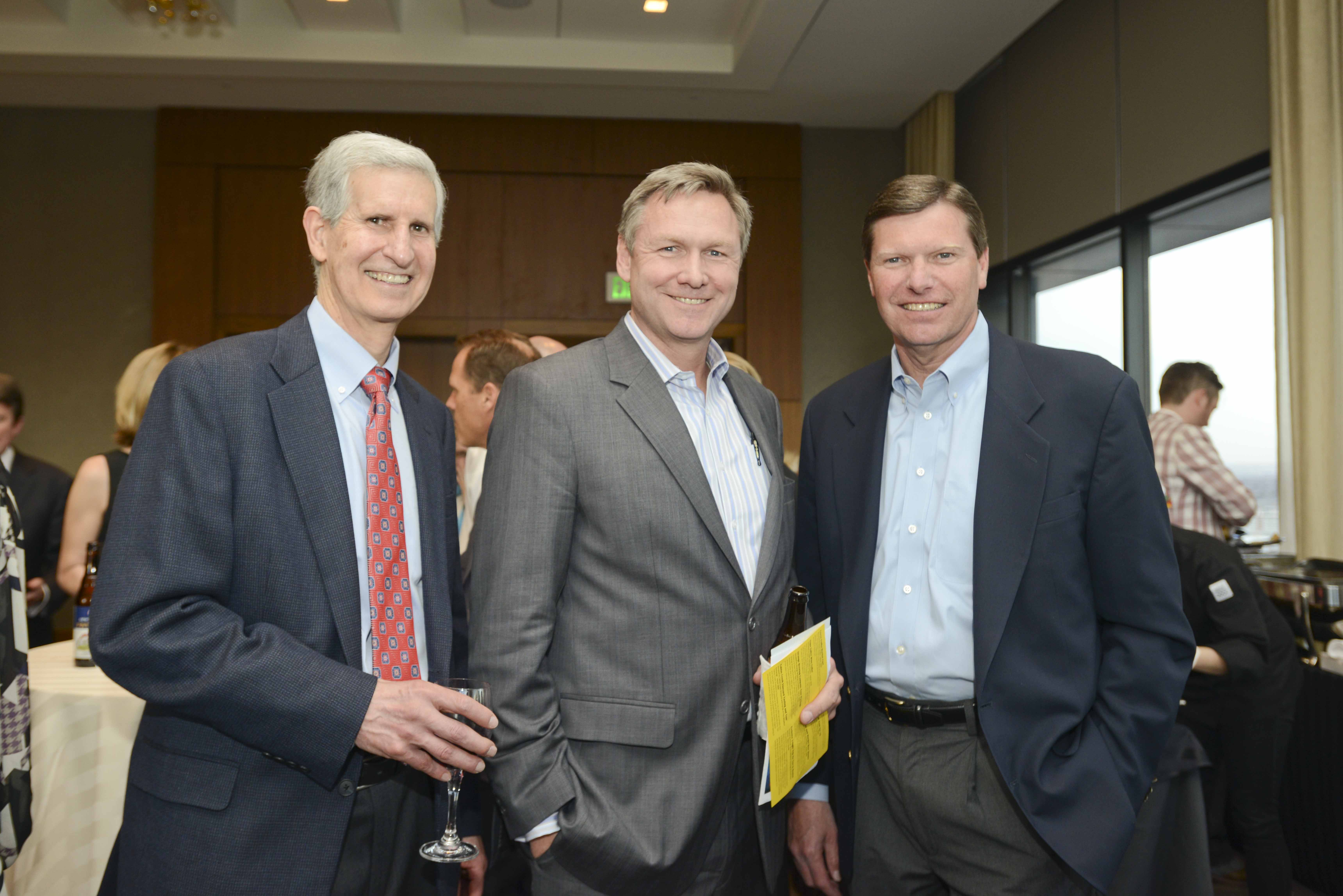 Board members from left, Dave Zinger, Bill Baldwin and Ray Nutt