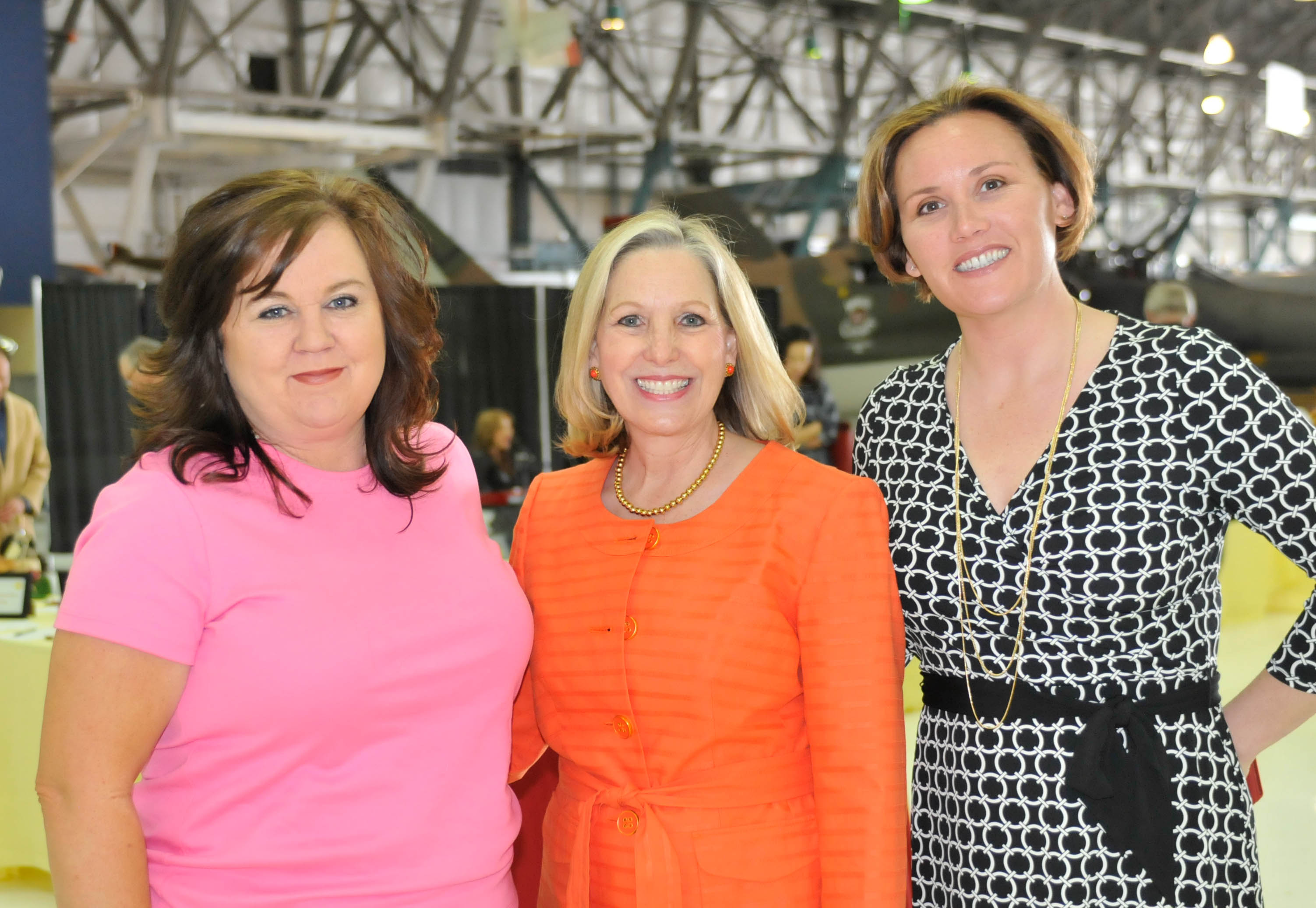Stephanie Landree, left, Frances Owens and Maggie Scivicque