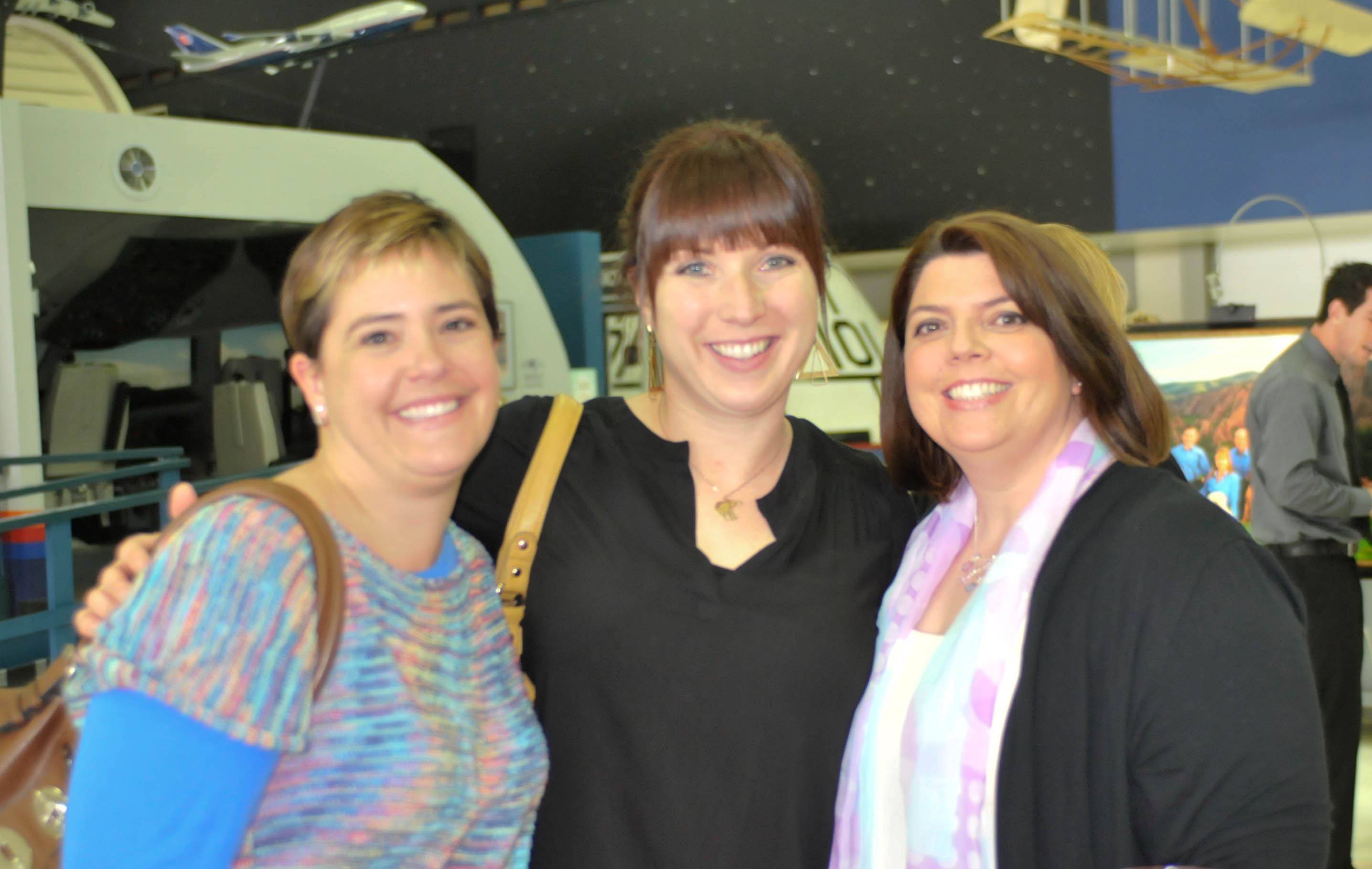 Michelle Olsen, left, Judy Fischer and Joely Maddux