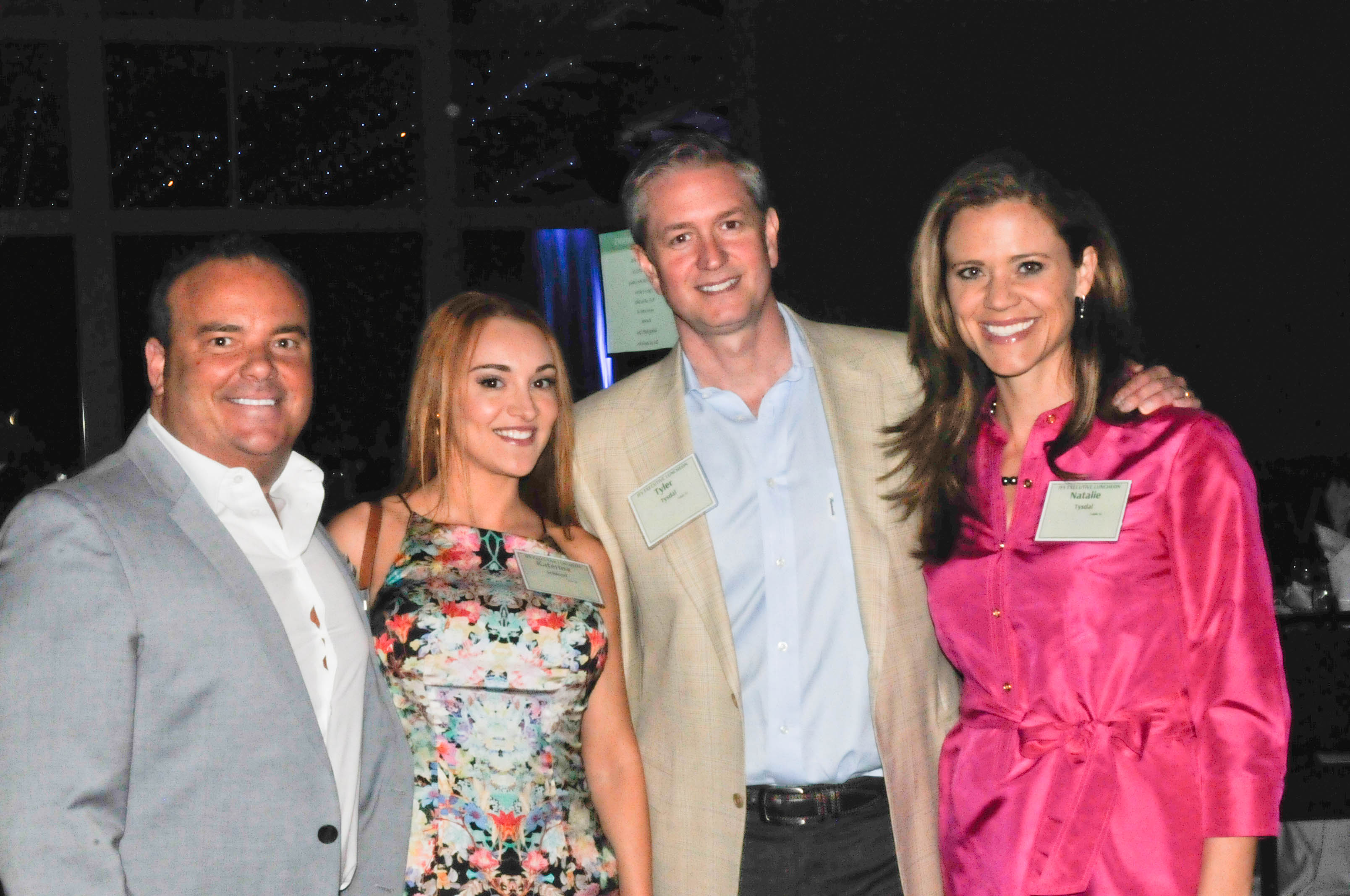 Damian Guillot, left, Katerina Schload, Tyler and Natalie Tysdal