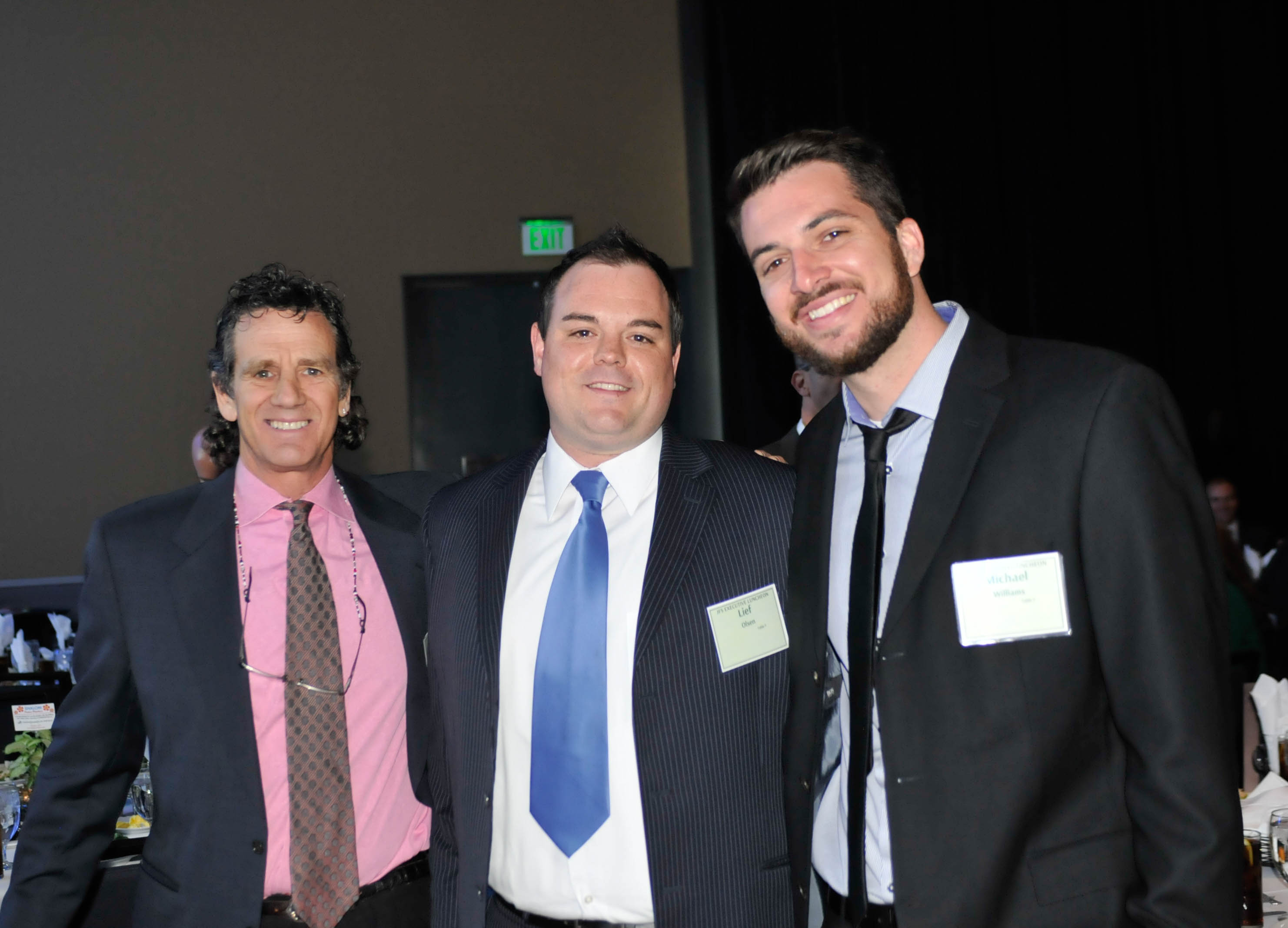Bruce Granger, left, Leif Olsen and Michael Williams