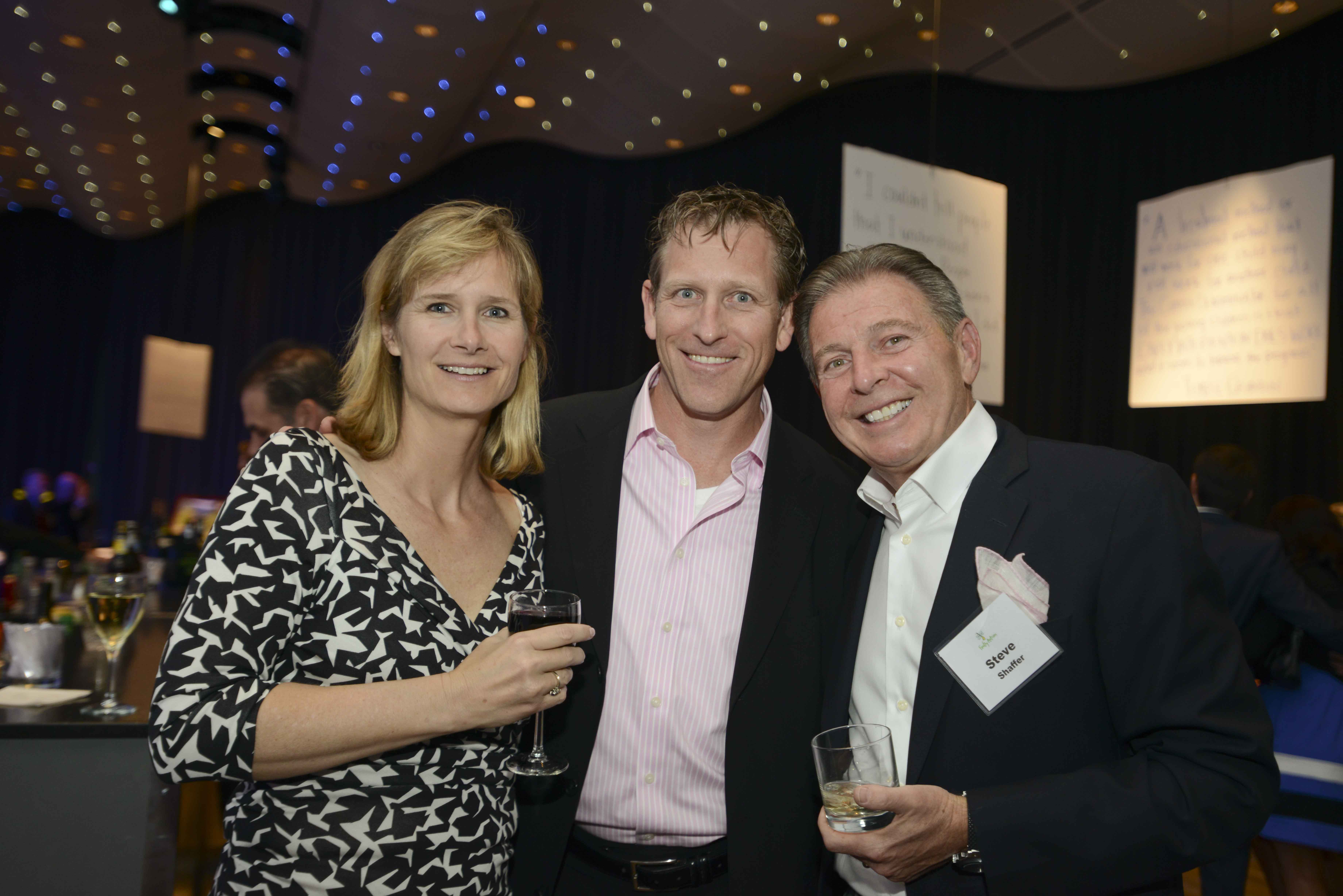 Maura and Scott Spangler, left, with Steve Shaffer