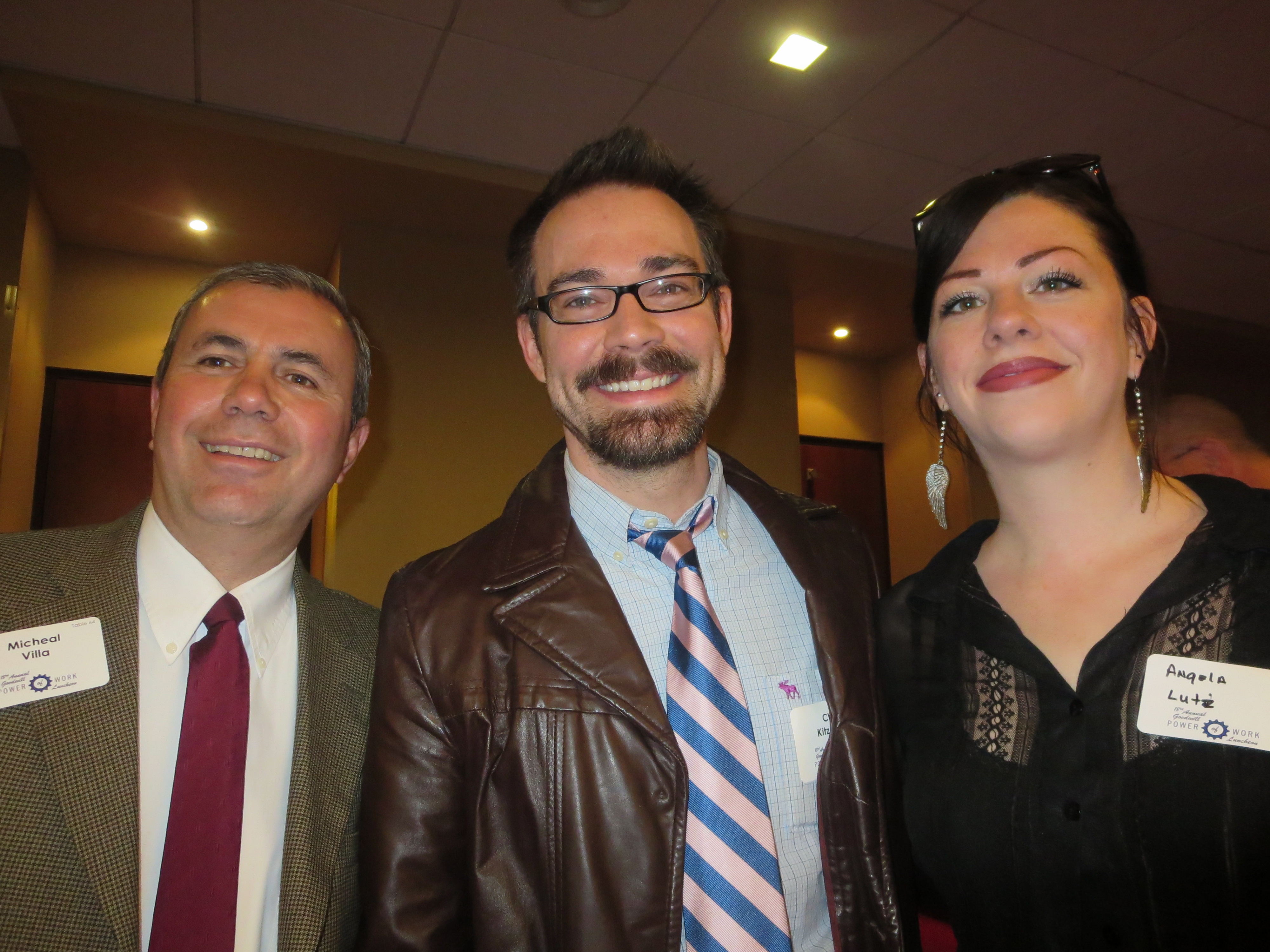 L to R: Michael Villa, Chris Kitzmiller, Angela Lutz