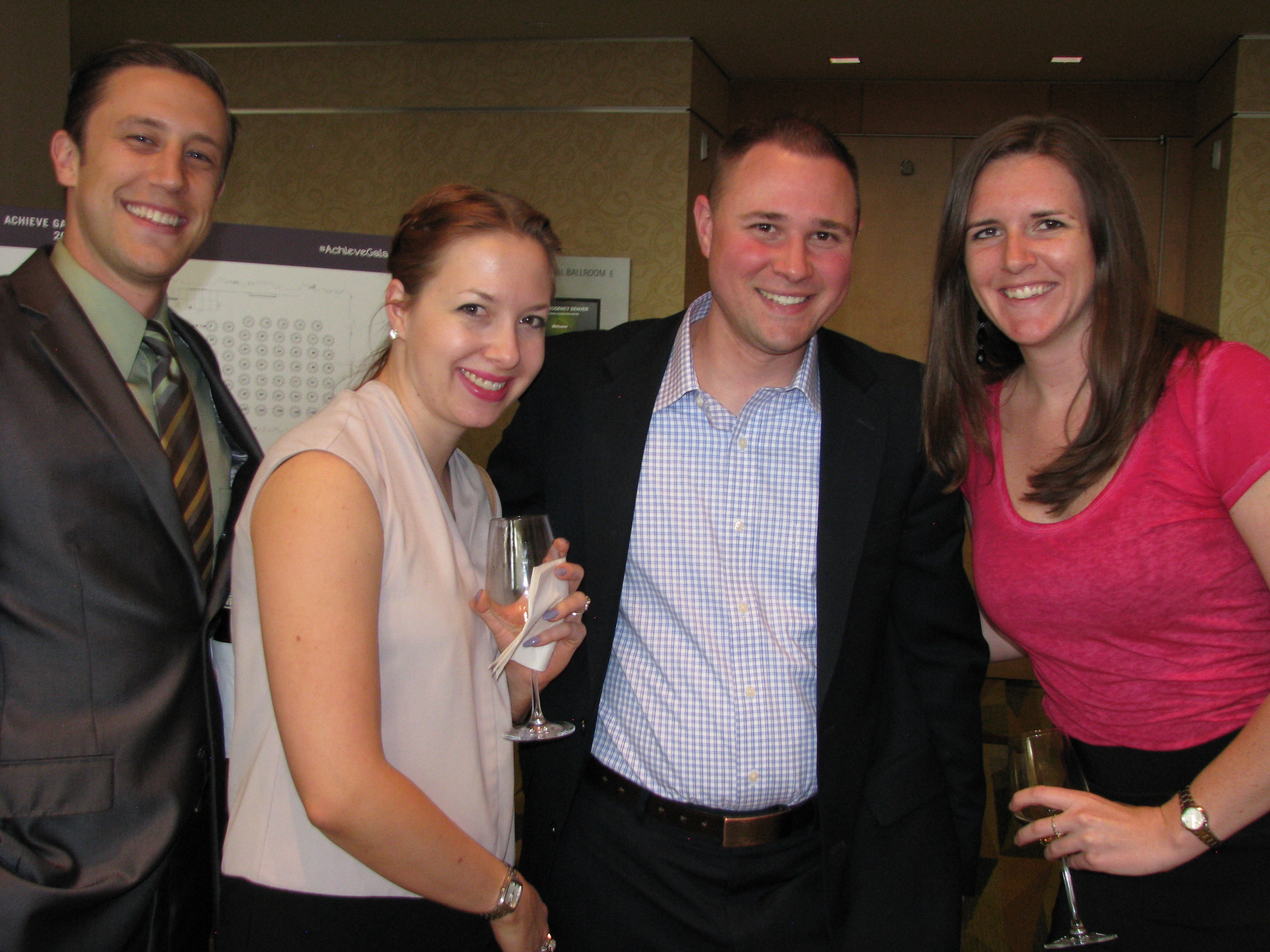 An evening of laughter: Ryan Phillips, left, Allison Shepard, Ryan ...