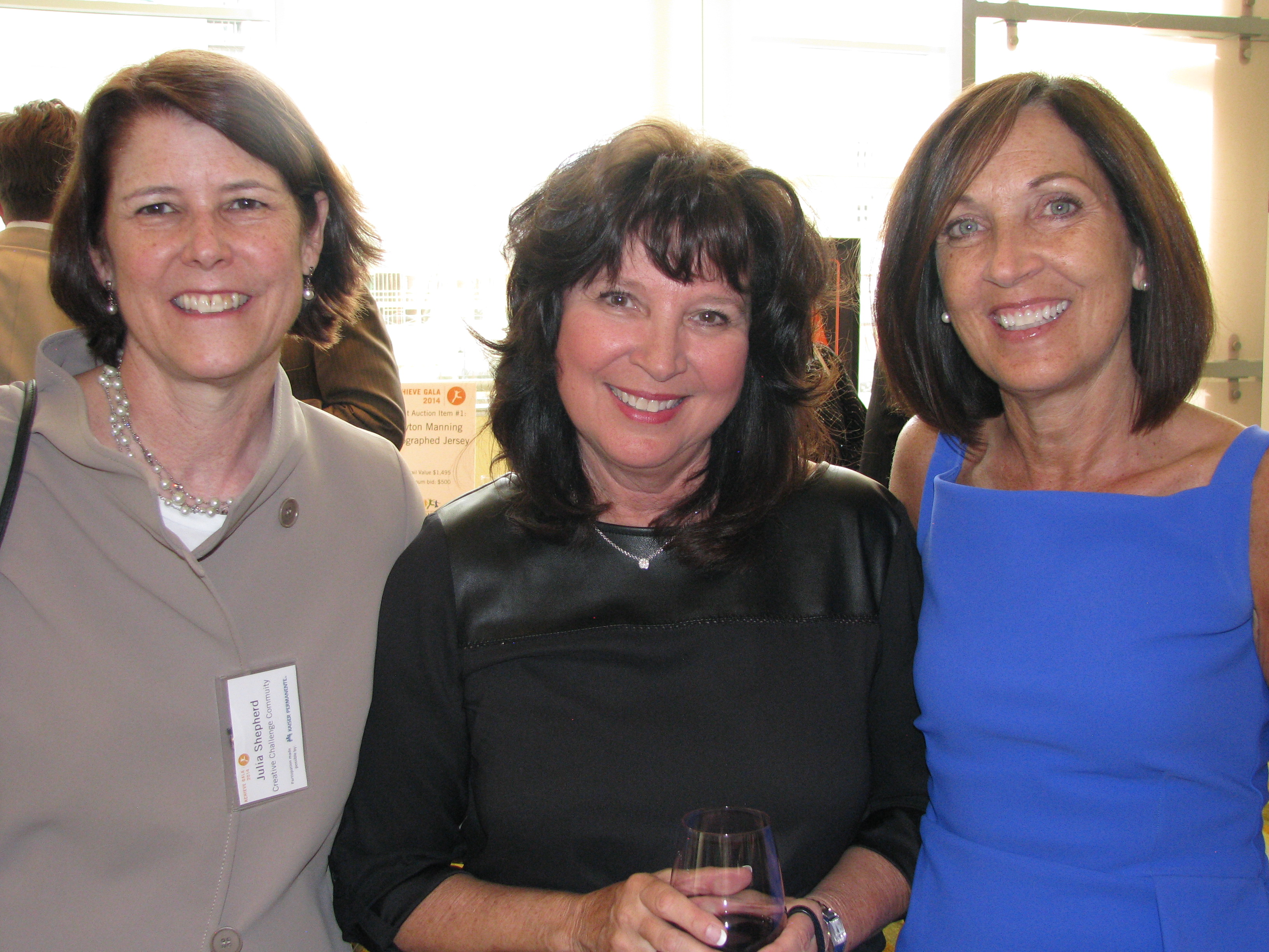 Julie Shepherd, left, with Cari Riedlin and LaDawn Baity