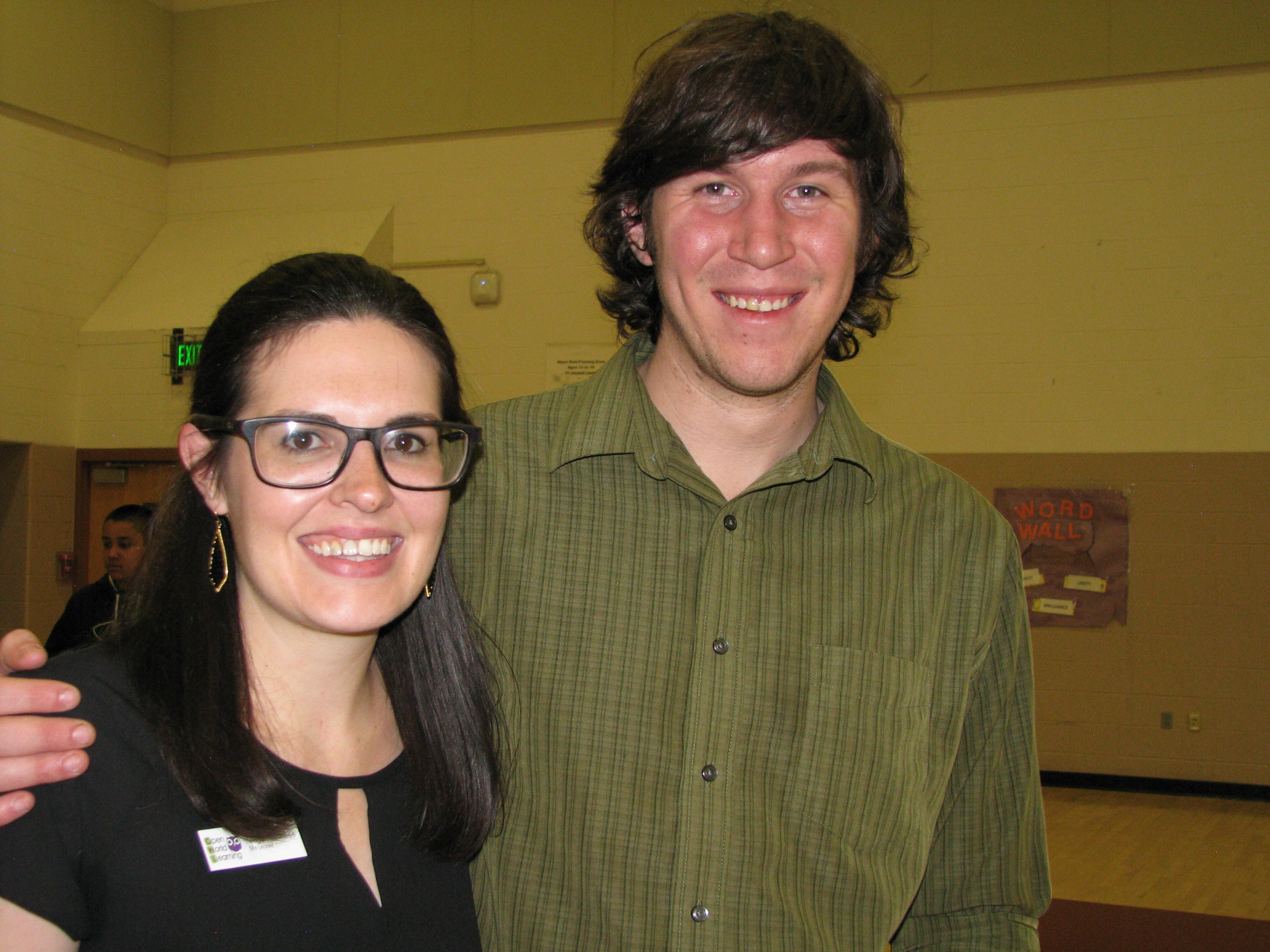 Megan Rountree and Ben Steinbrueck take time out for a picture