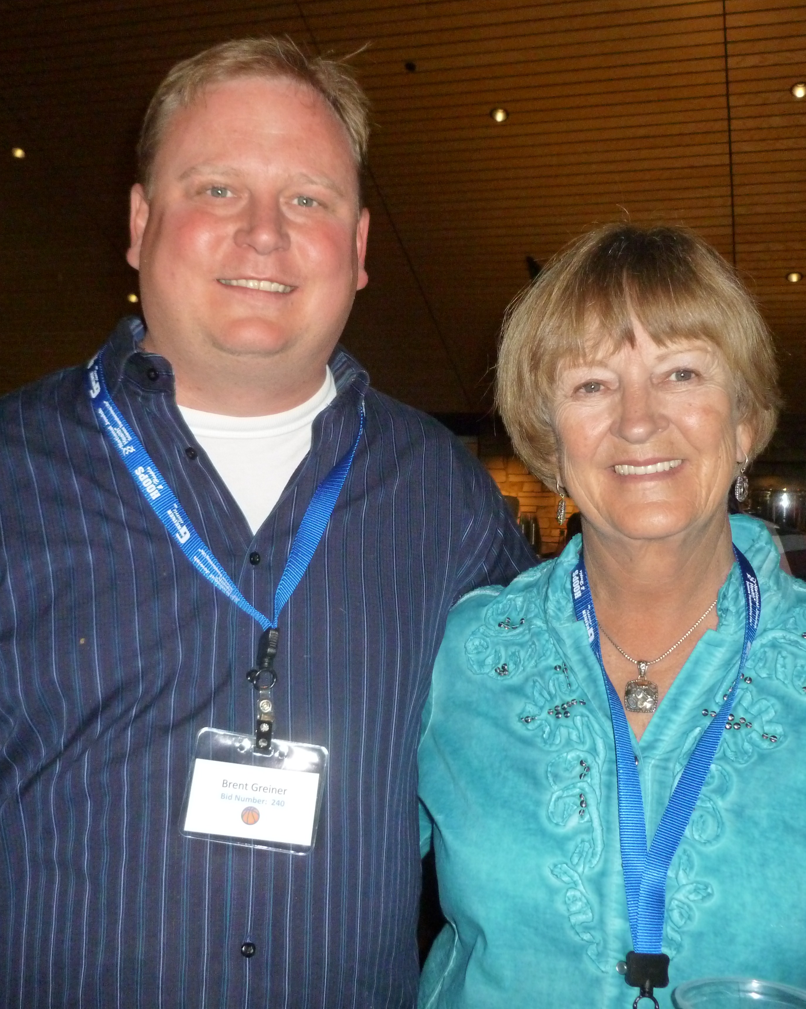 Brent Greiner with mom Elaine Greiner