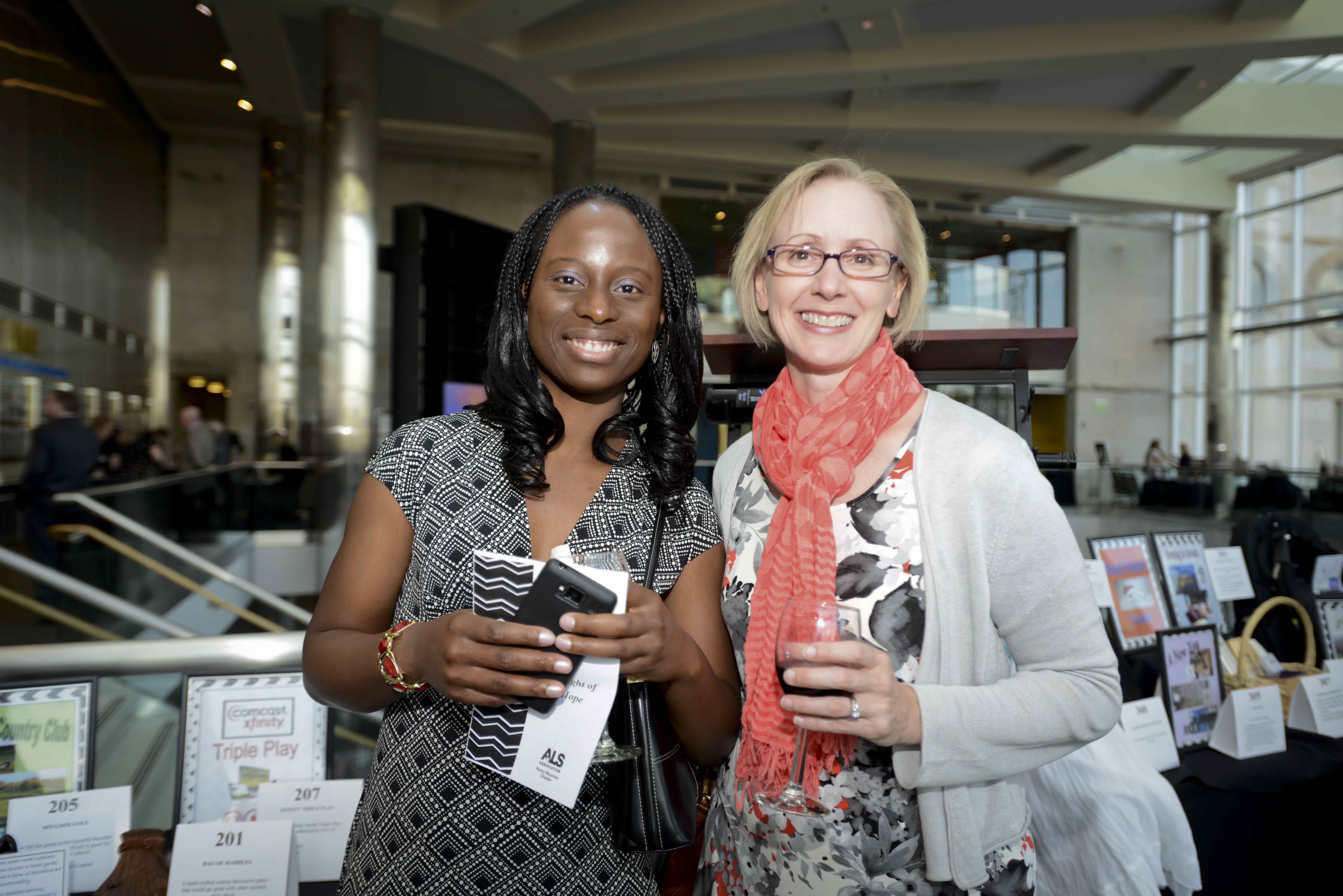 Kuni Etuk, left and Lisa Rudin