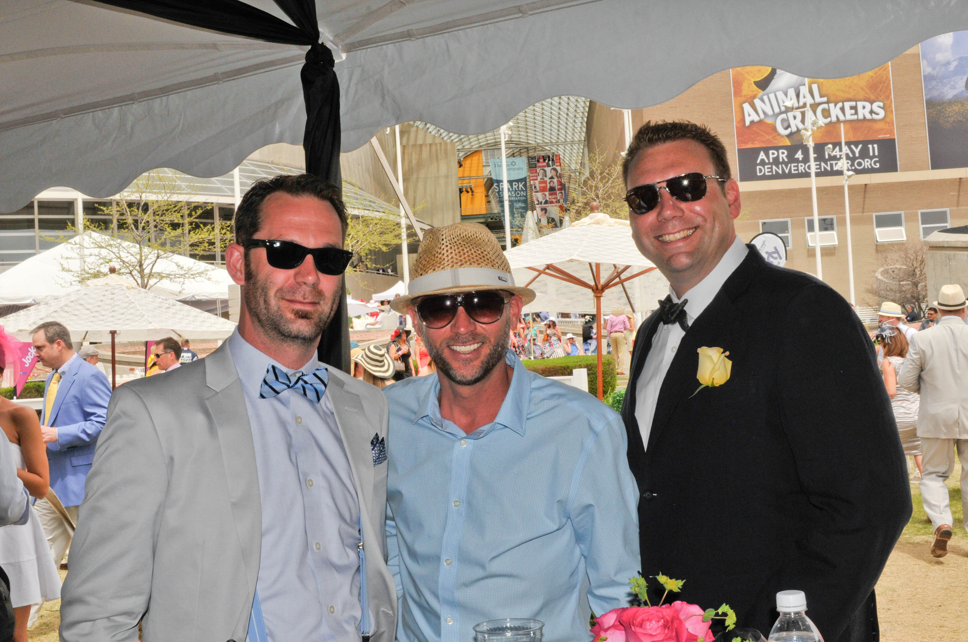 Kelly Rushton, left, Bradley Cooper and Chris Buol