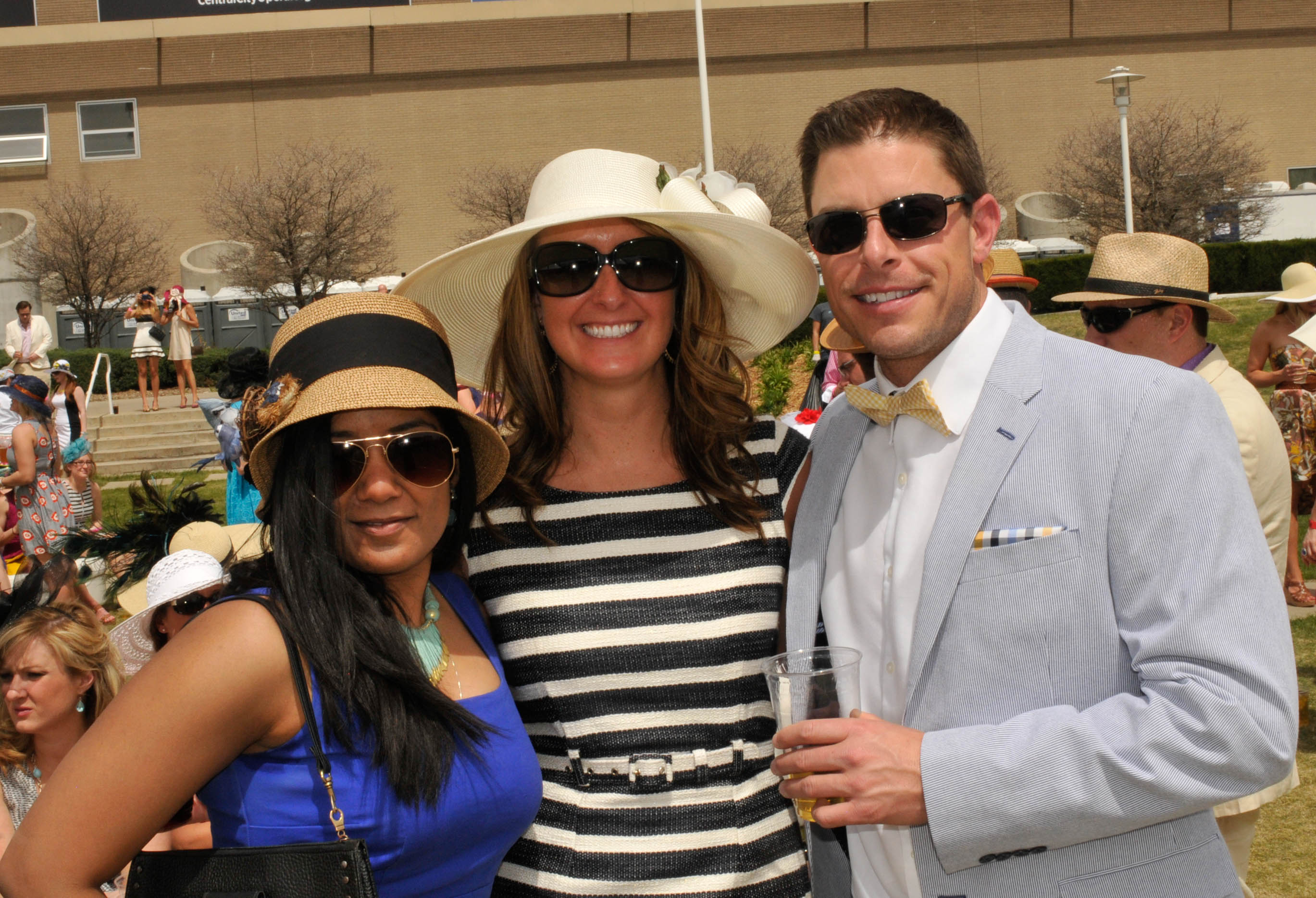 Shivali Nayak, left, Melissa Goodpaster and Lawrence Witt