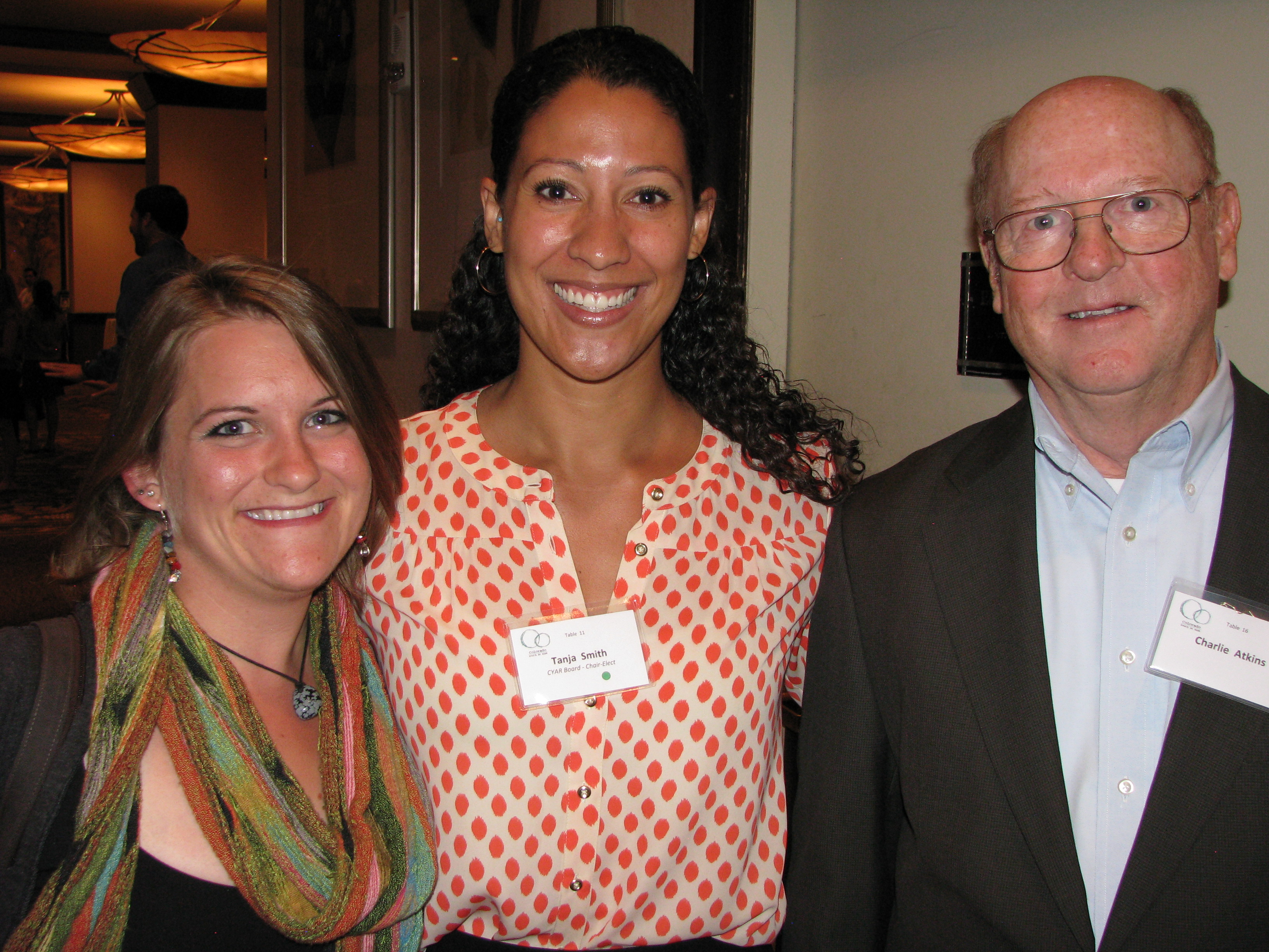 Stacey Bennett, left, wtih friends Tanja Smith and Charlie Atkins