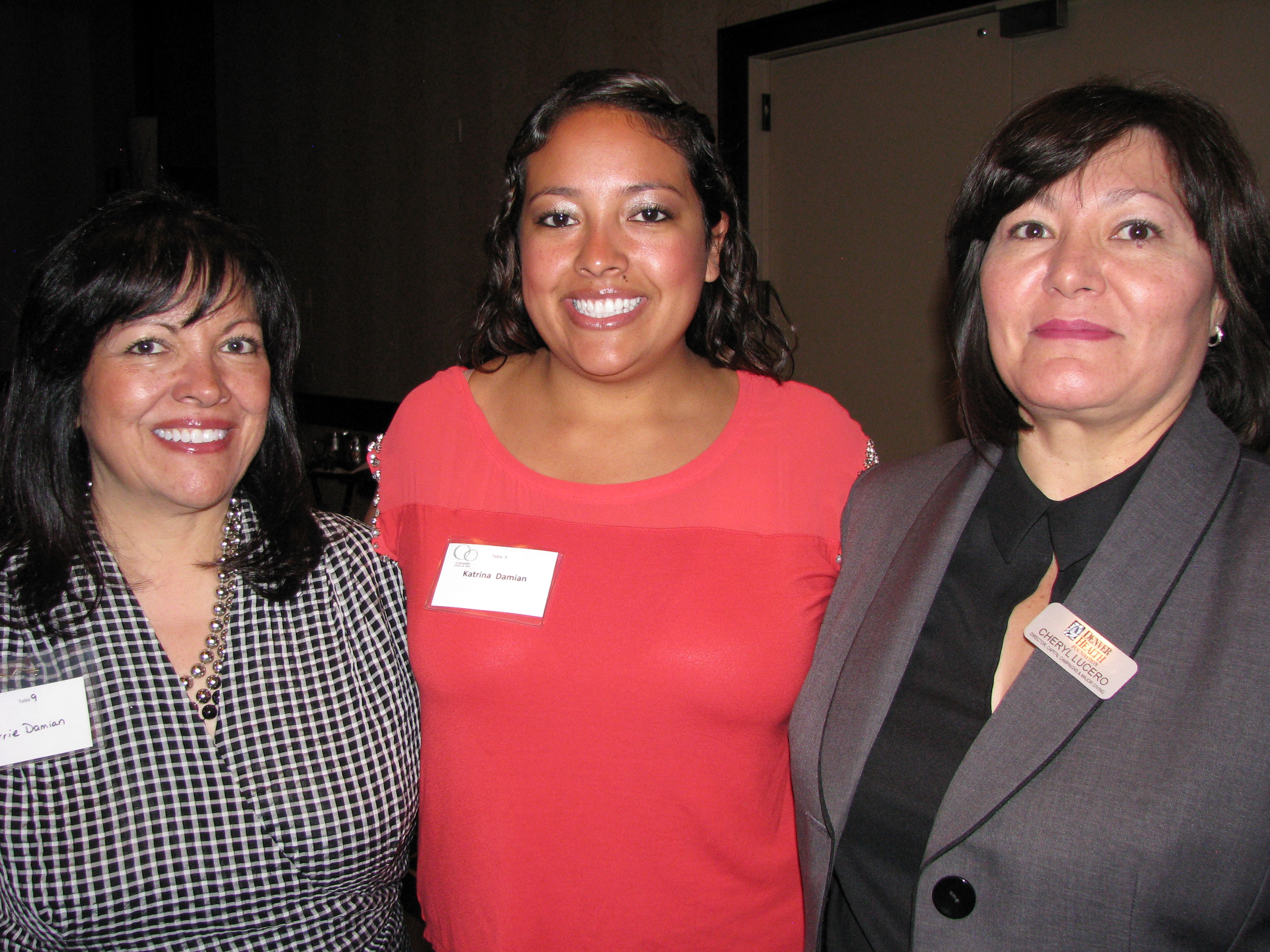 It's a fun day for Lorrie Damain, left, Katrina Damain and Cheryl Lucero