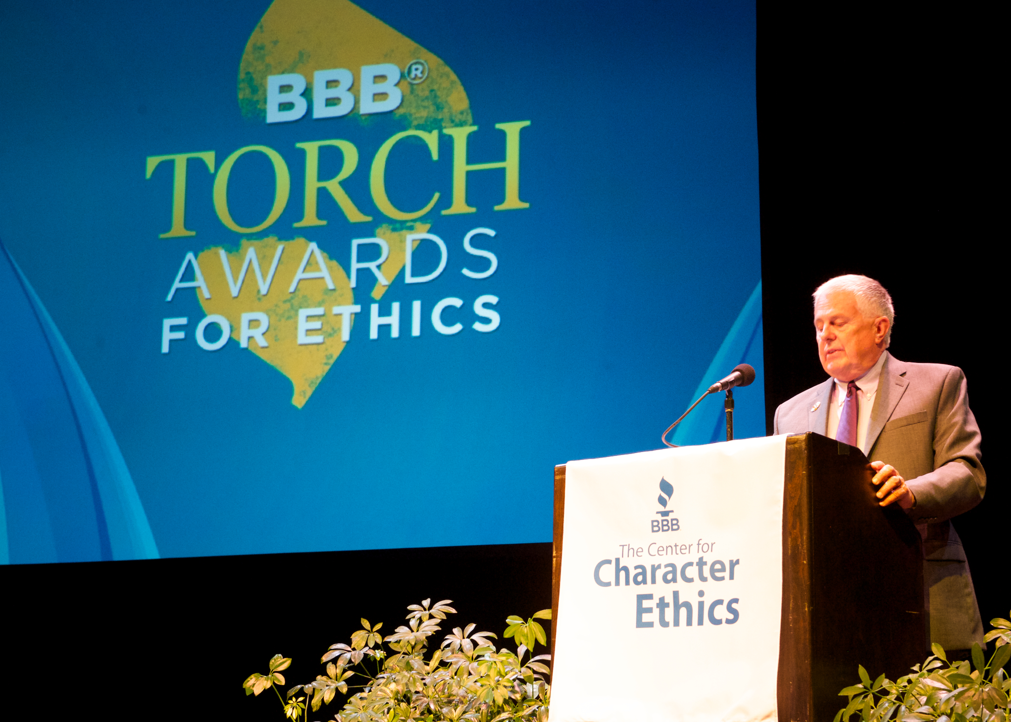 Neil Best addressing the audience