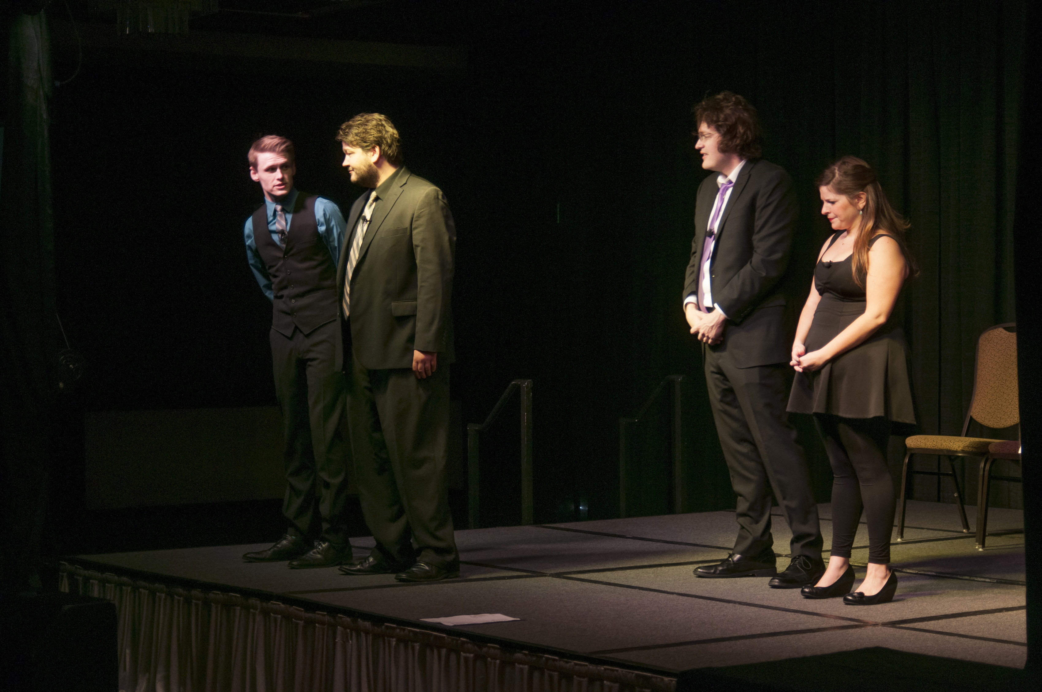 Actors from The Second City provided social and political satire