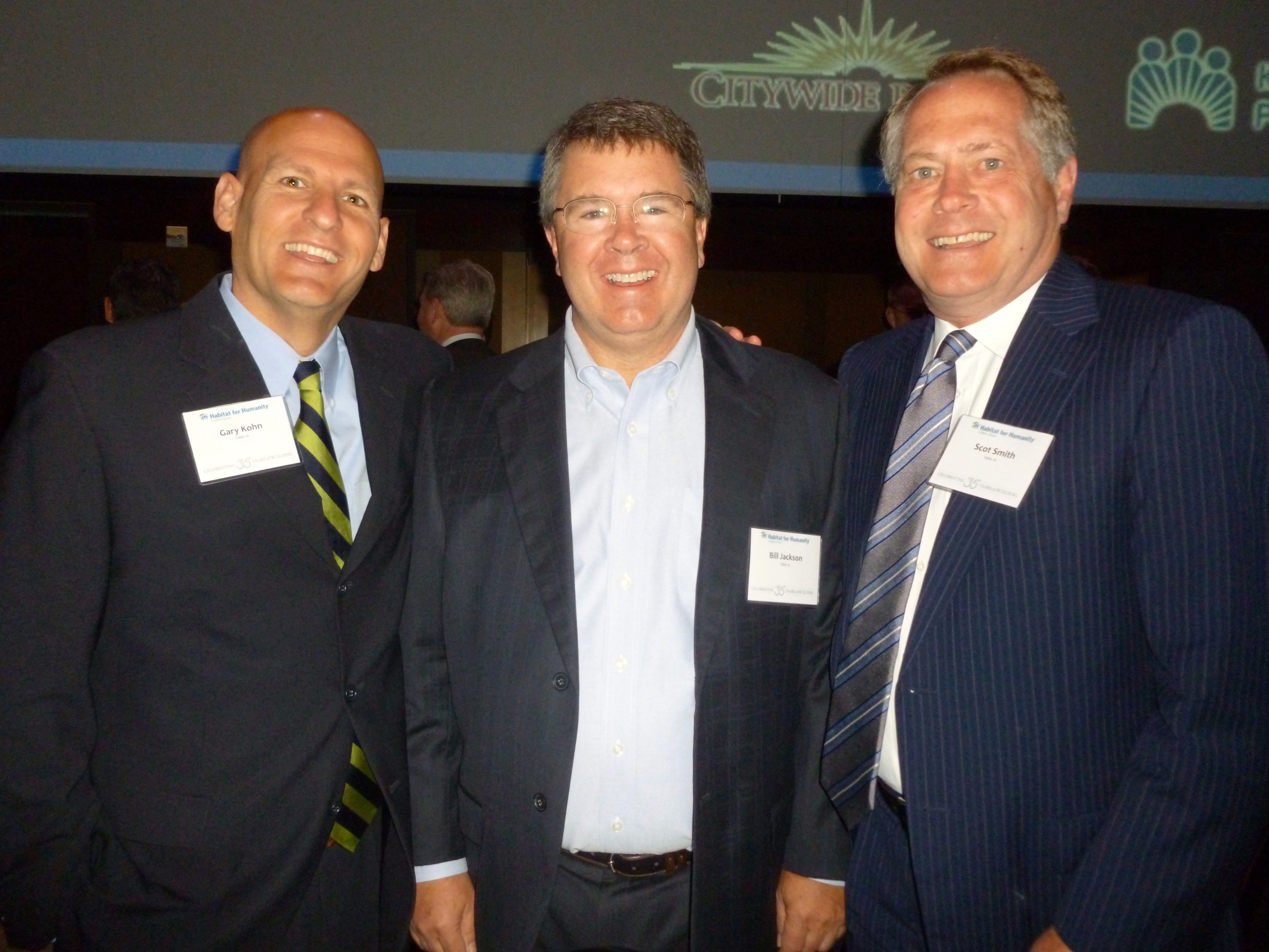 (l to r): Gary Kohn, Bill Jackson and Scot Smith
