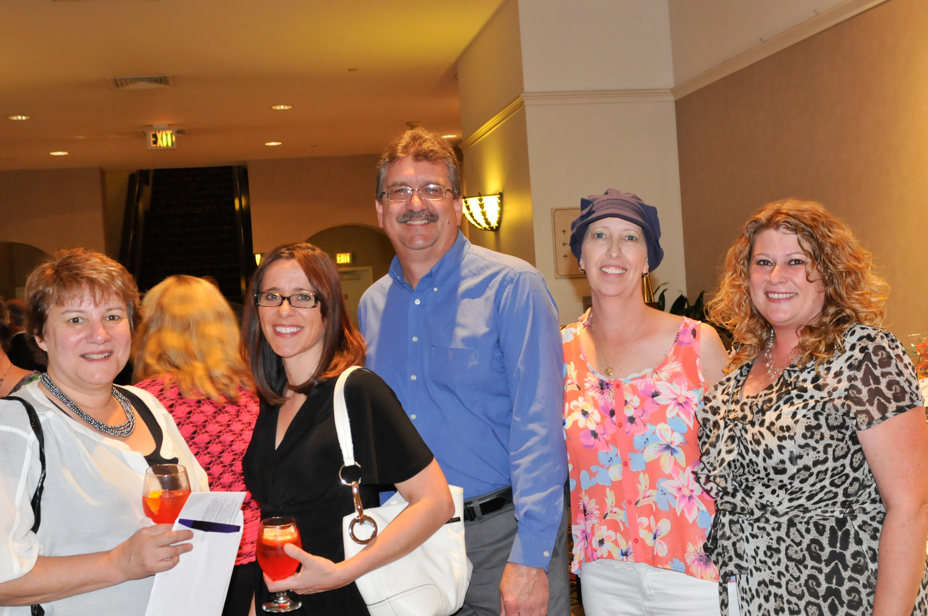 Jeanne Demers, left, Donna Cheffer, John and Natalie McDonald and Karen ...