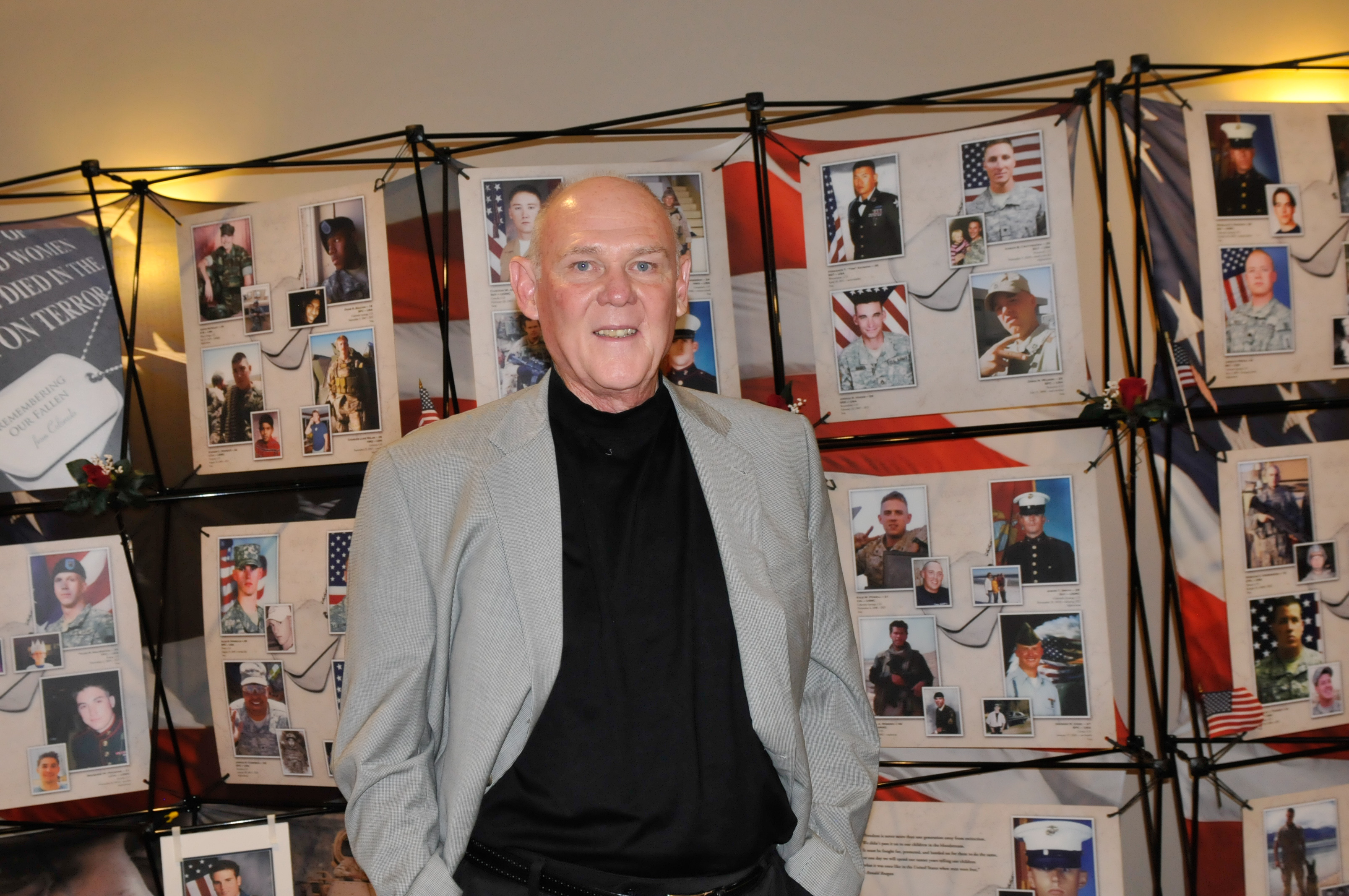 George Karl in front of the memory board