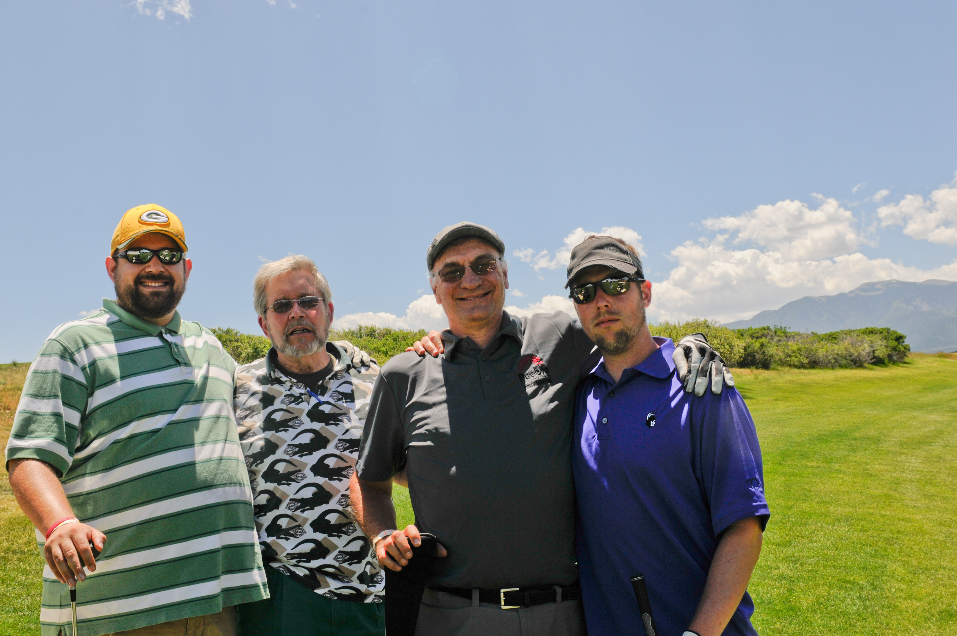 Bryan Eckhart, left, Tom Antonson, Mike Paycheck and Jesus Casias